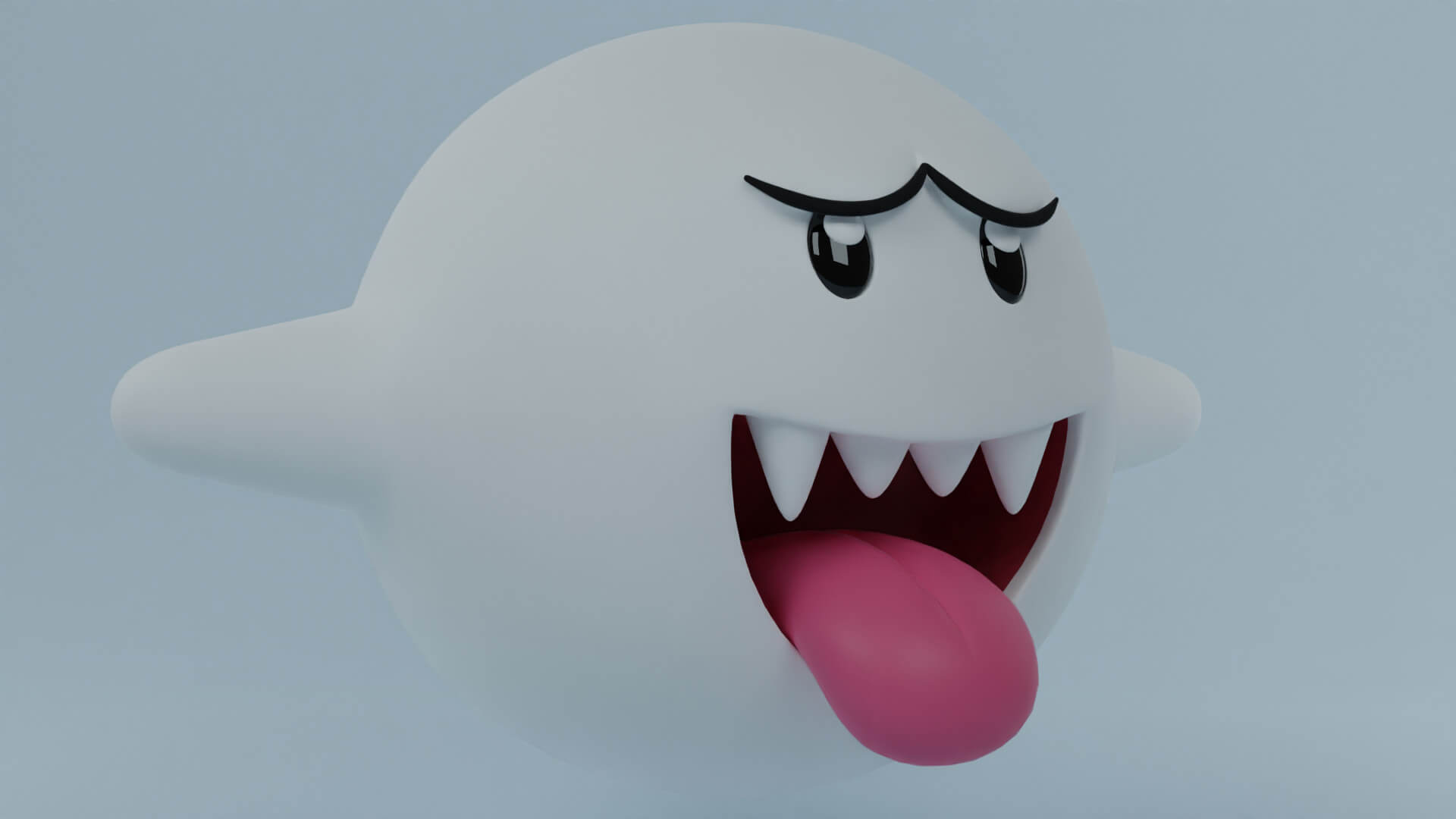 Boo From Mario's Games - 3D Model by clickdamn