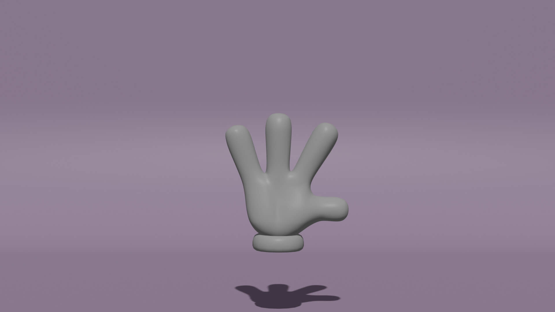 Cartoon Hand - 3D Model by clickdamn