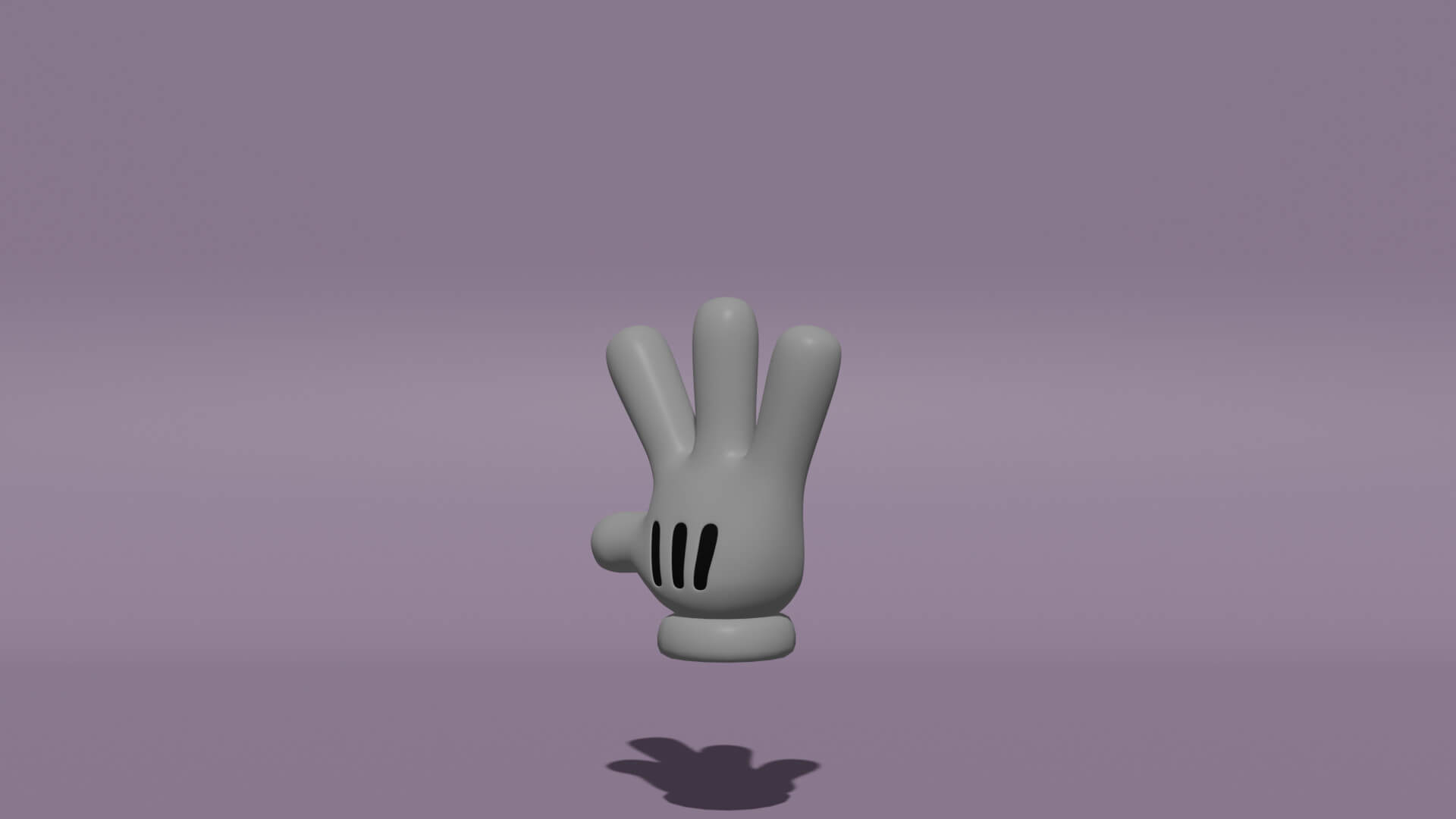 Cartoon Hand - 3D Model by clickdamn