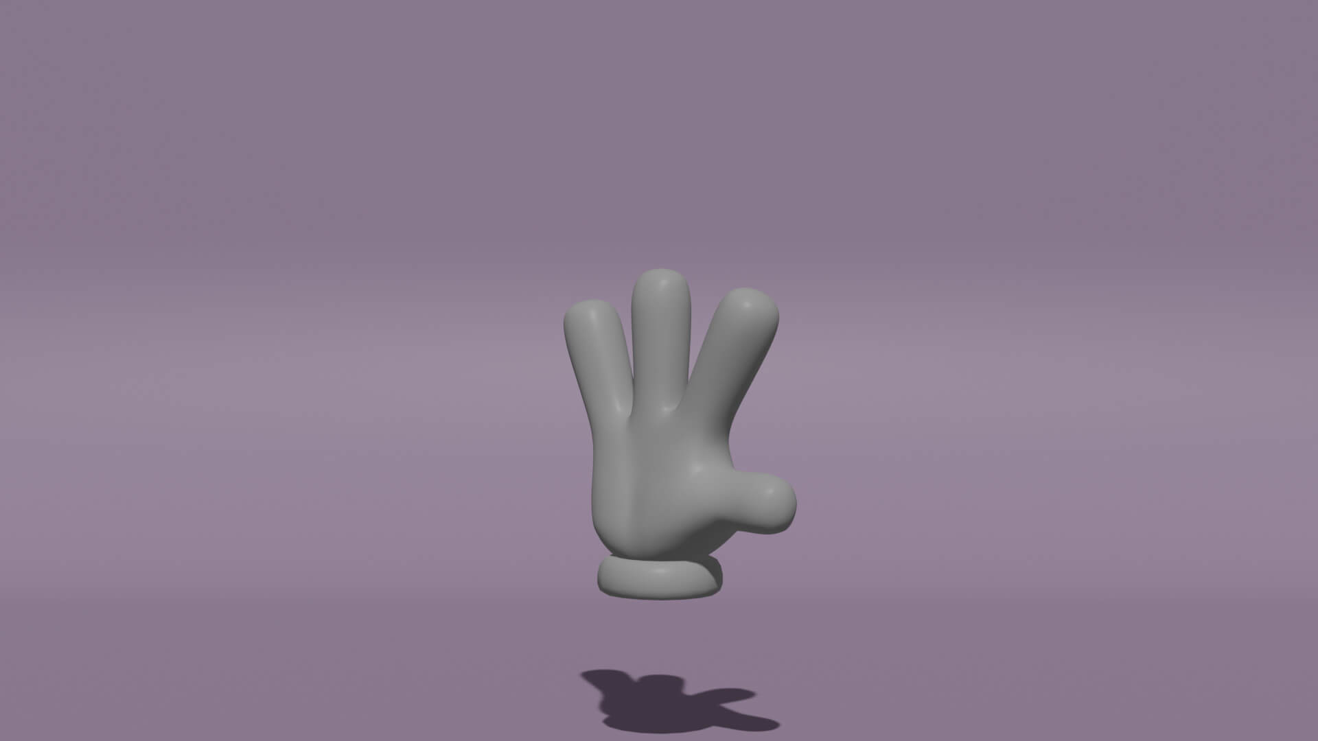 Cartoon Hand - 3D Model by clickdamn