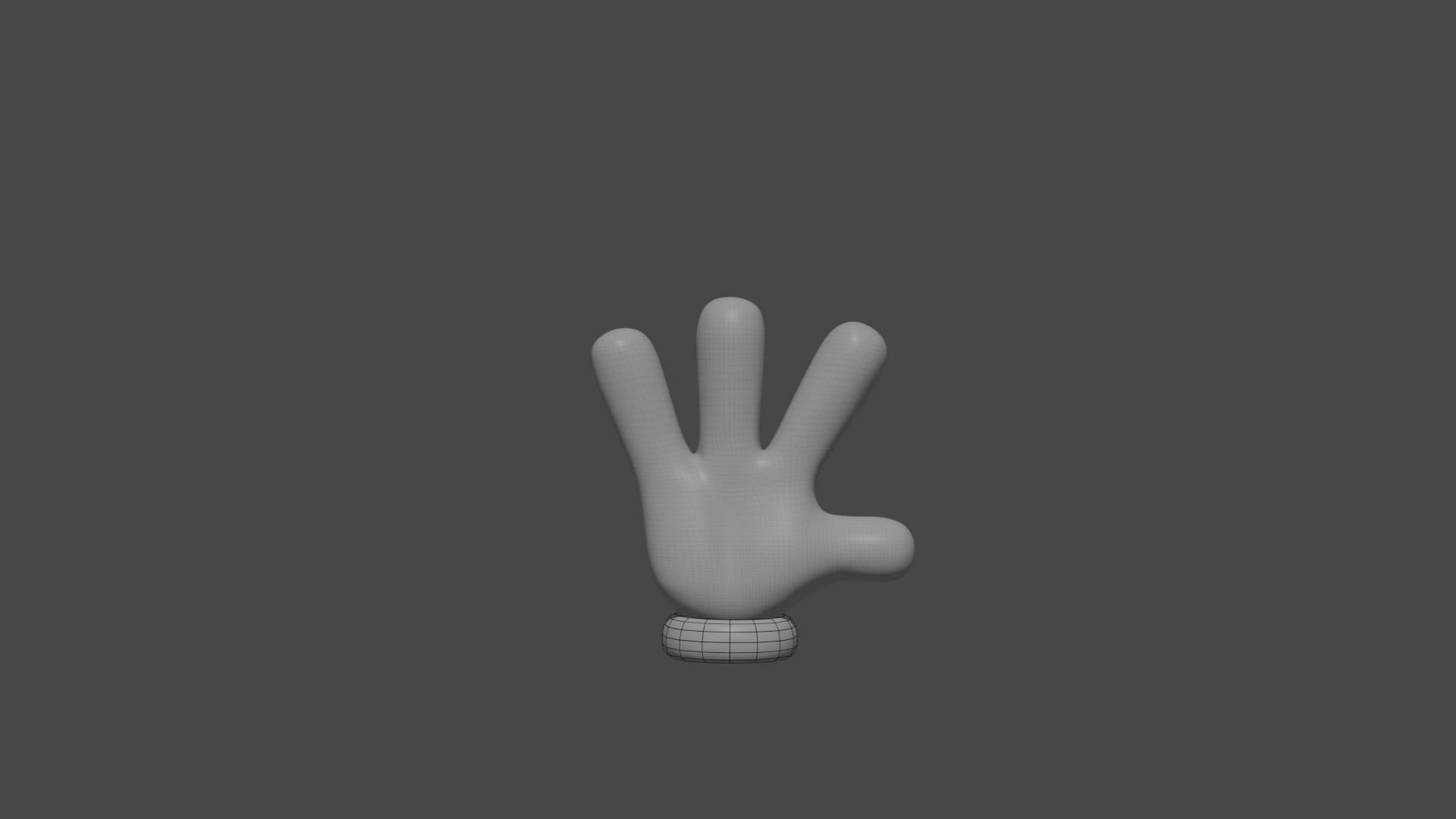 Cartoon Hand - 3D Model by clickdamn