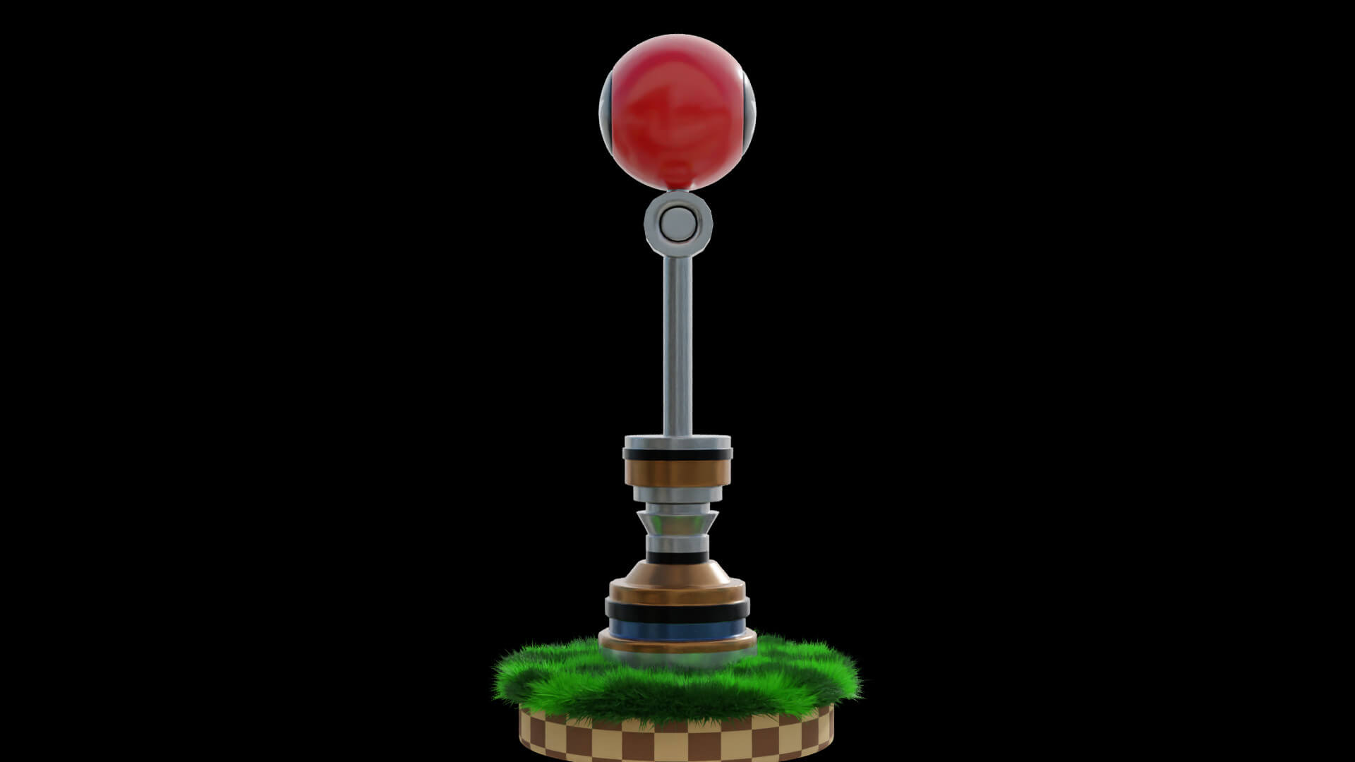 Checkpoint From Sonic The Hedgehog - 3D Model by clickdamn