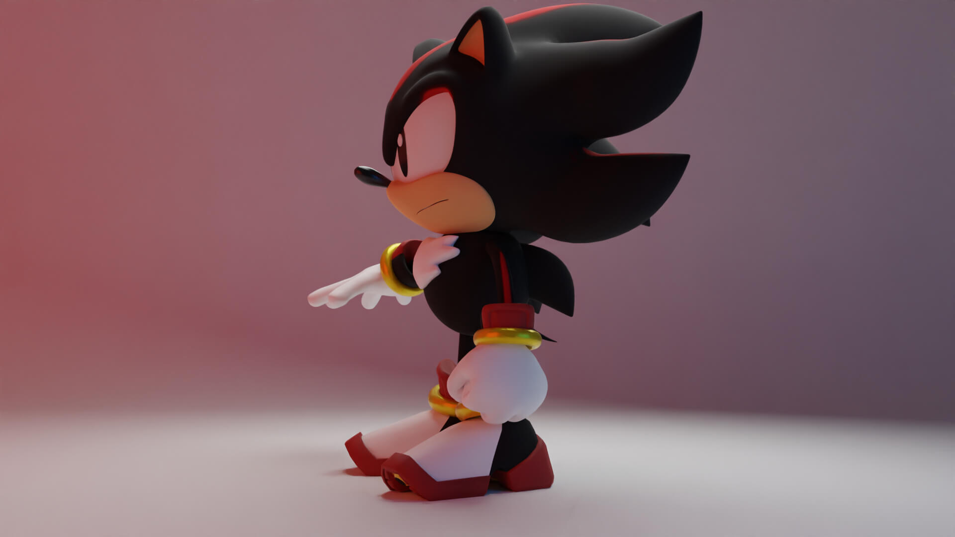 Classic Shadow The Hedgehog - 3D Model by clickdamn