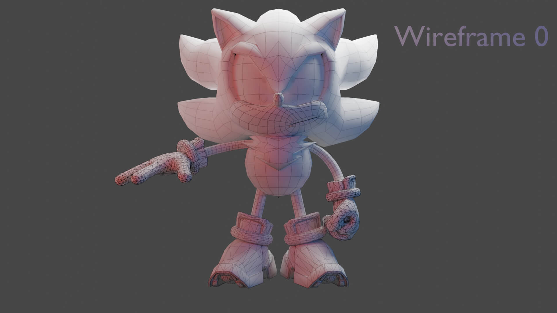 Classic Shadow The Hedgehog - 3D Model by clickdamn