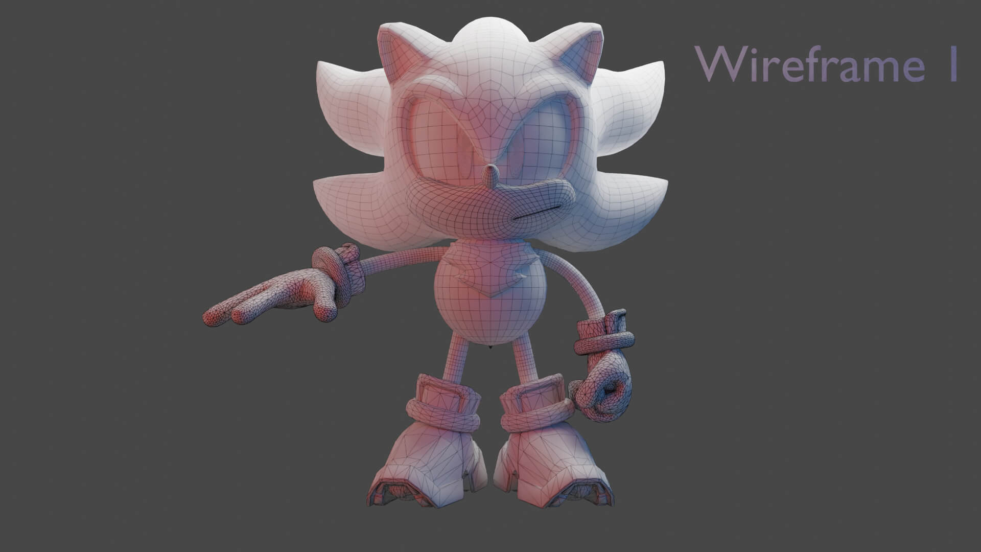 Classic Shadow The Hedgehog - 3D Model by clickdamn