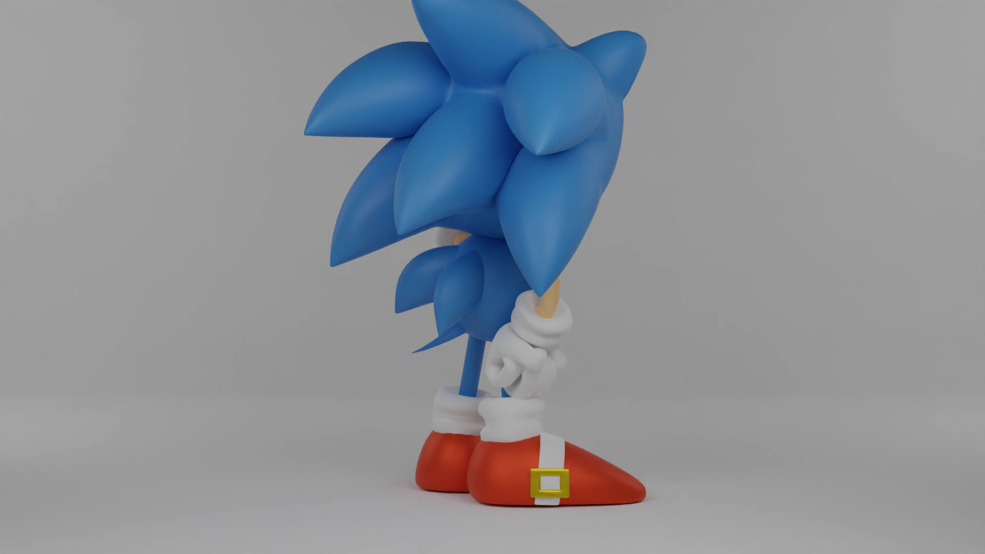 Classic Sonic The Hedgehog - 3D Model by clickdamn