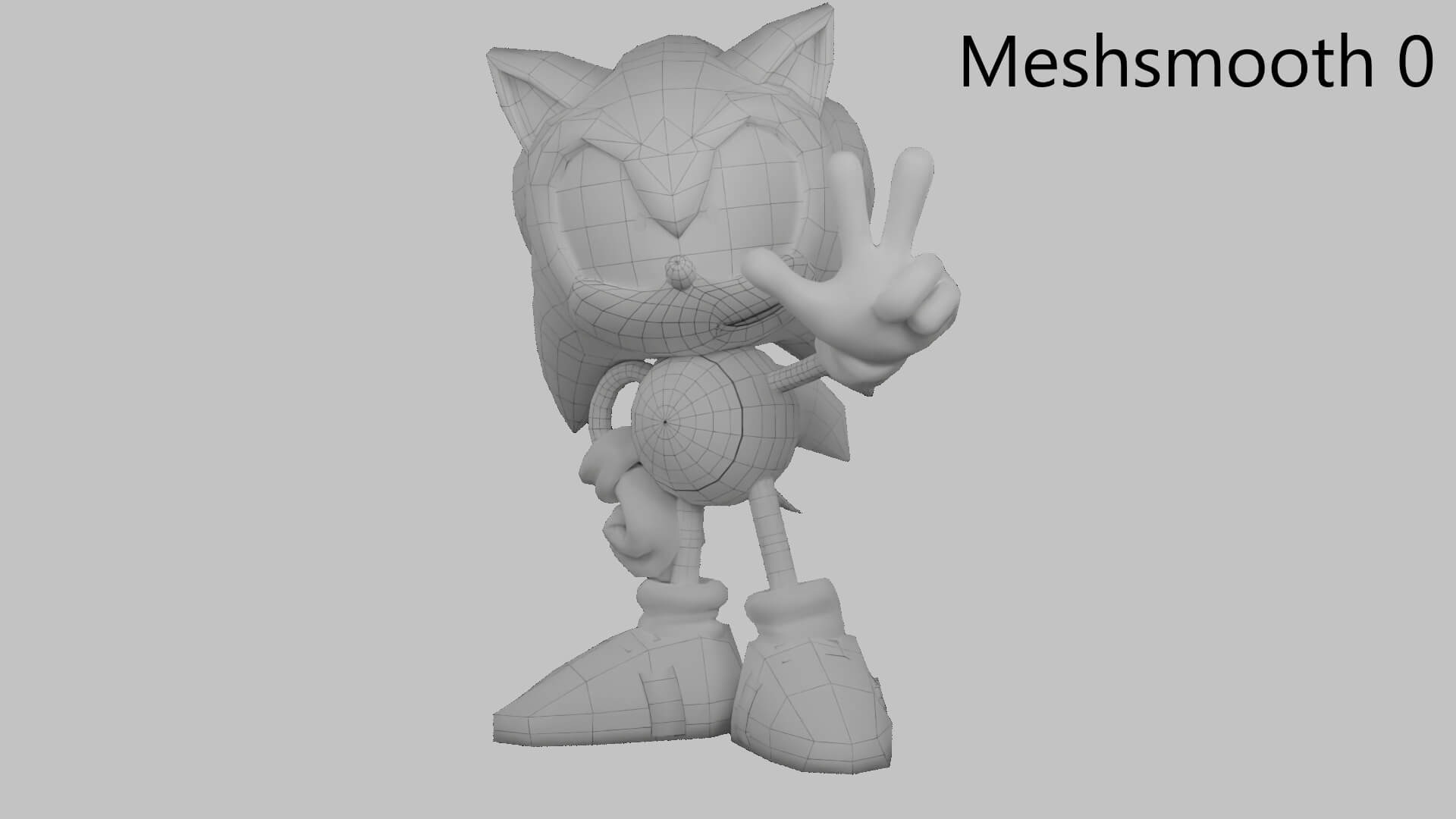 Classic Sonic The Hedgehog - 3D Model by clickdamn