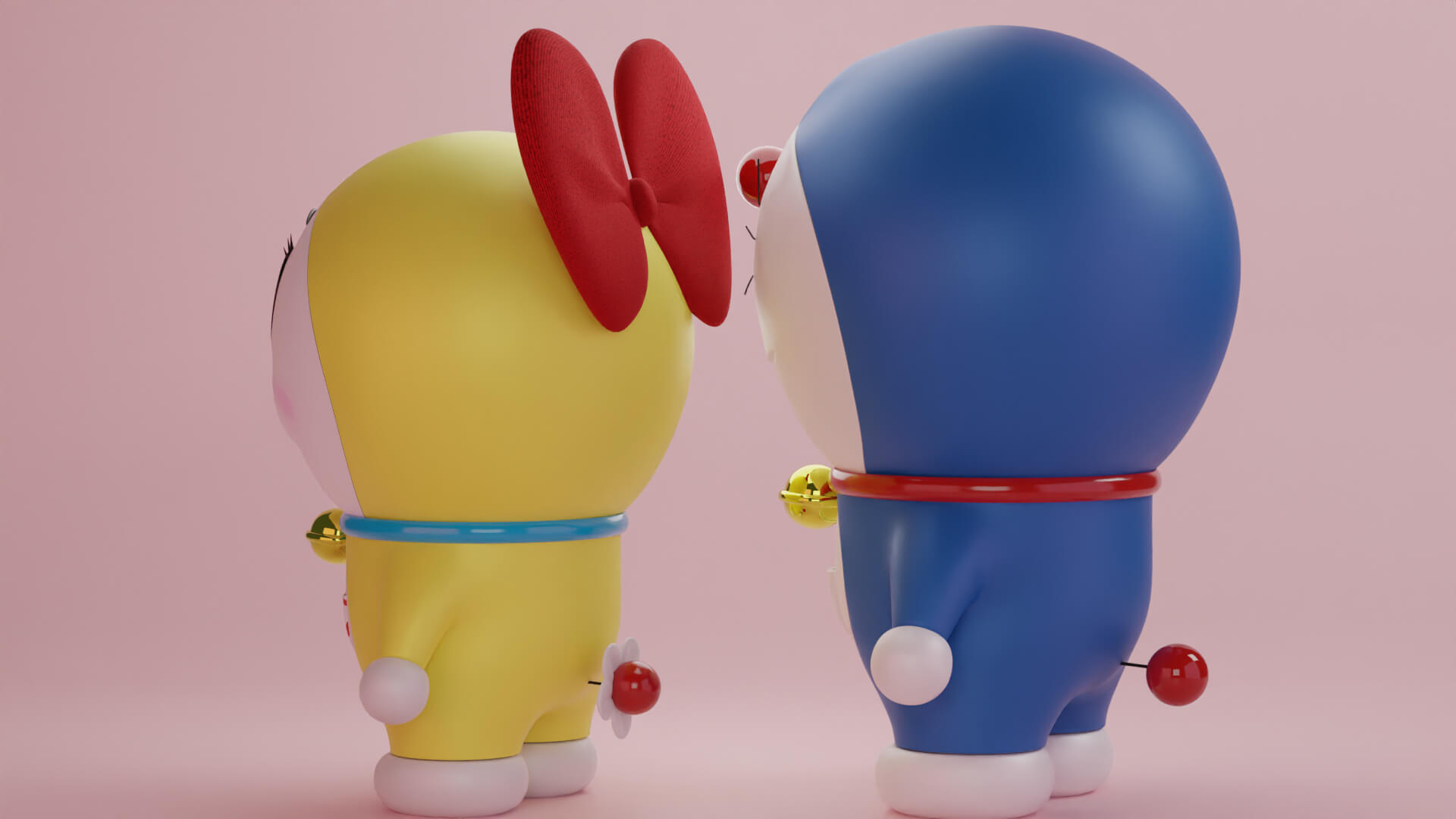 Doraemon and Dorami - 3D Model by clickdamn