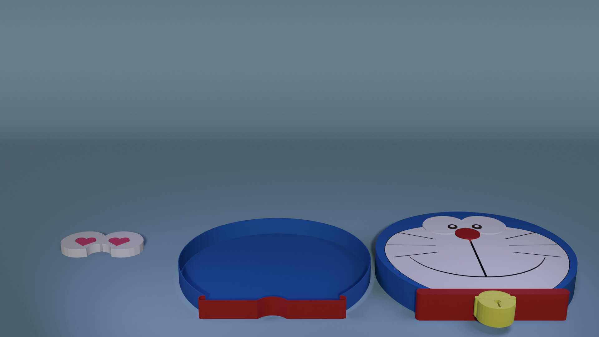 Doraemon Valentine Box - Free 3D Model by clickdamn
