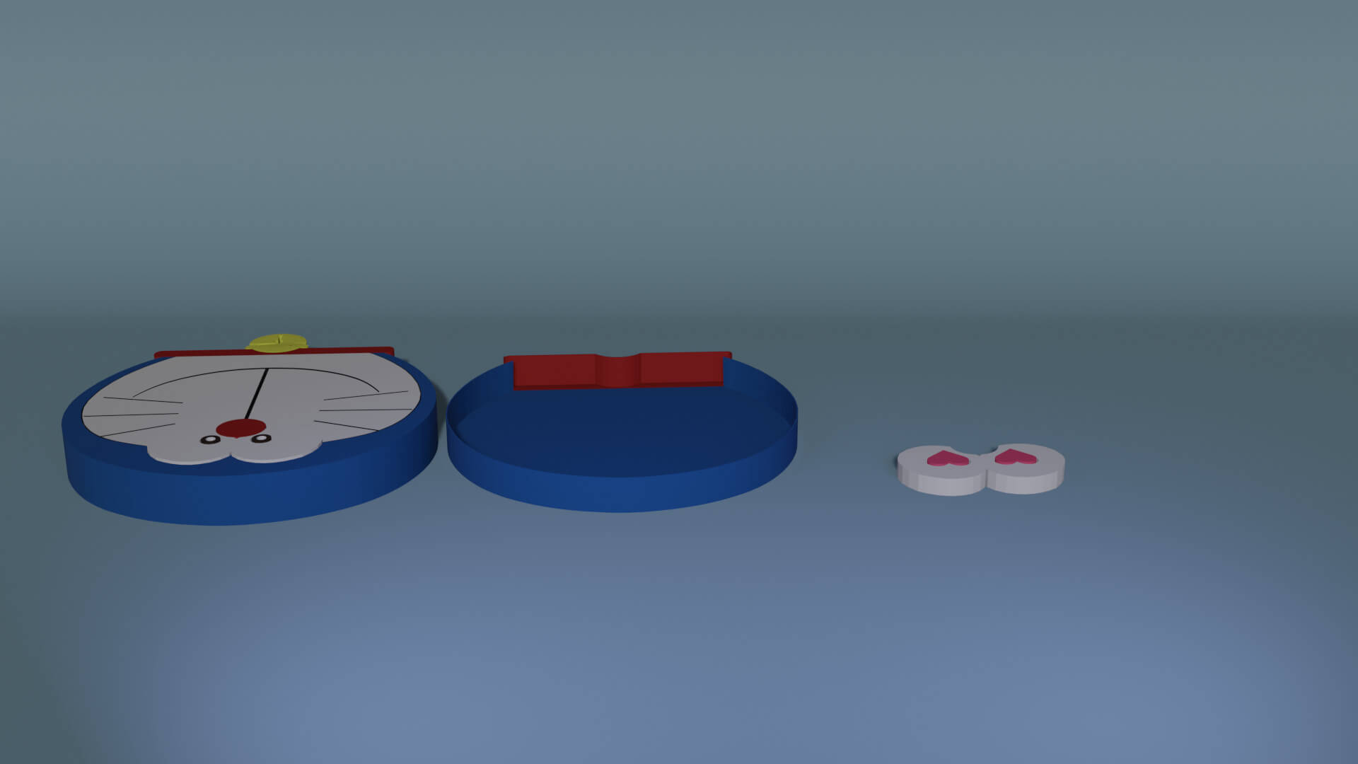 Doraemon Valentine Box - Free 3D Model by clickdamn
