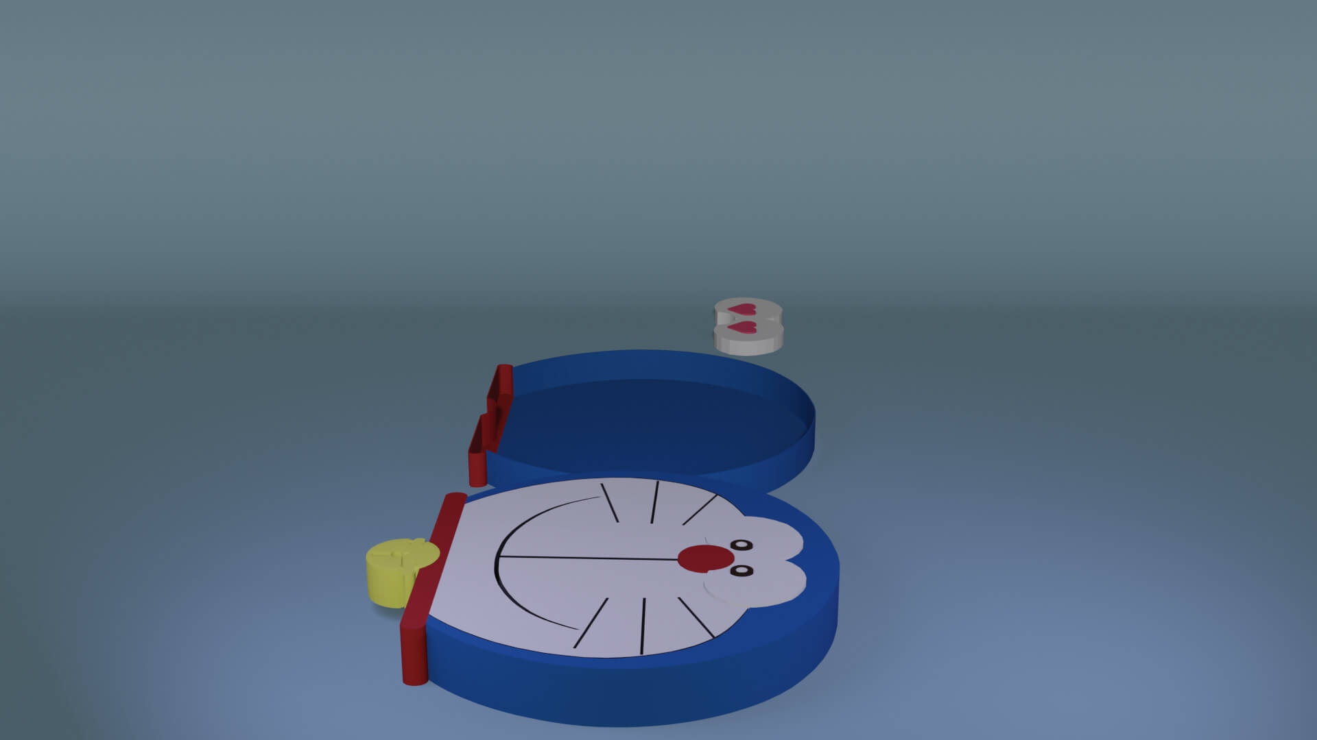 Doraemon Valentine Box - Free 3D Model by clickdamn