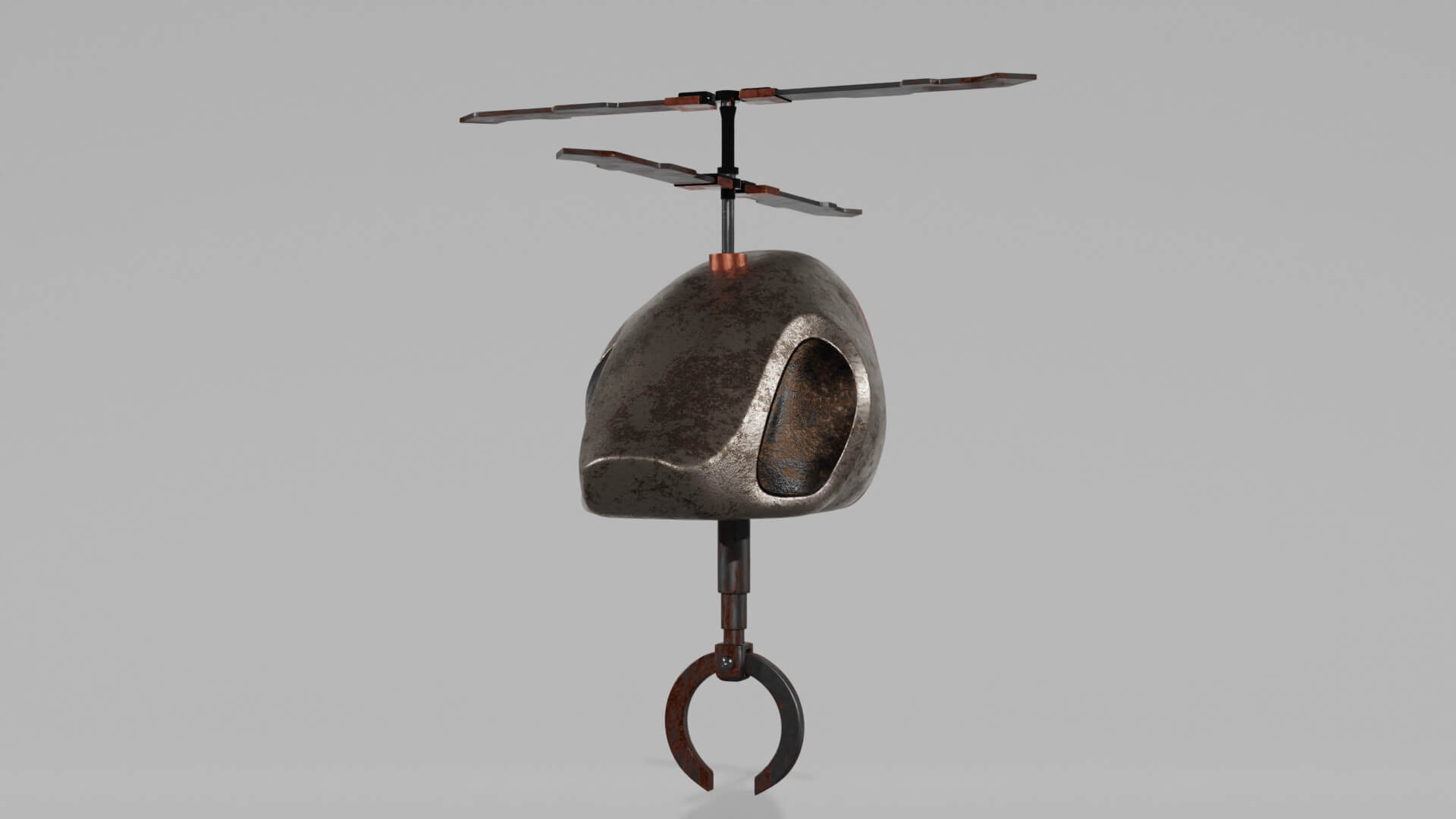 Robot: Drone with hook - 3D Model by clickdamn