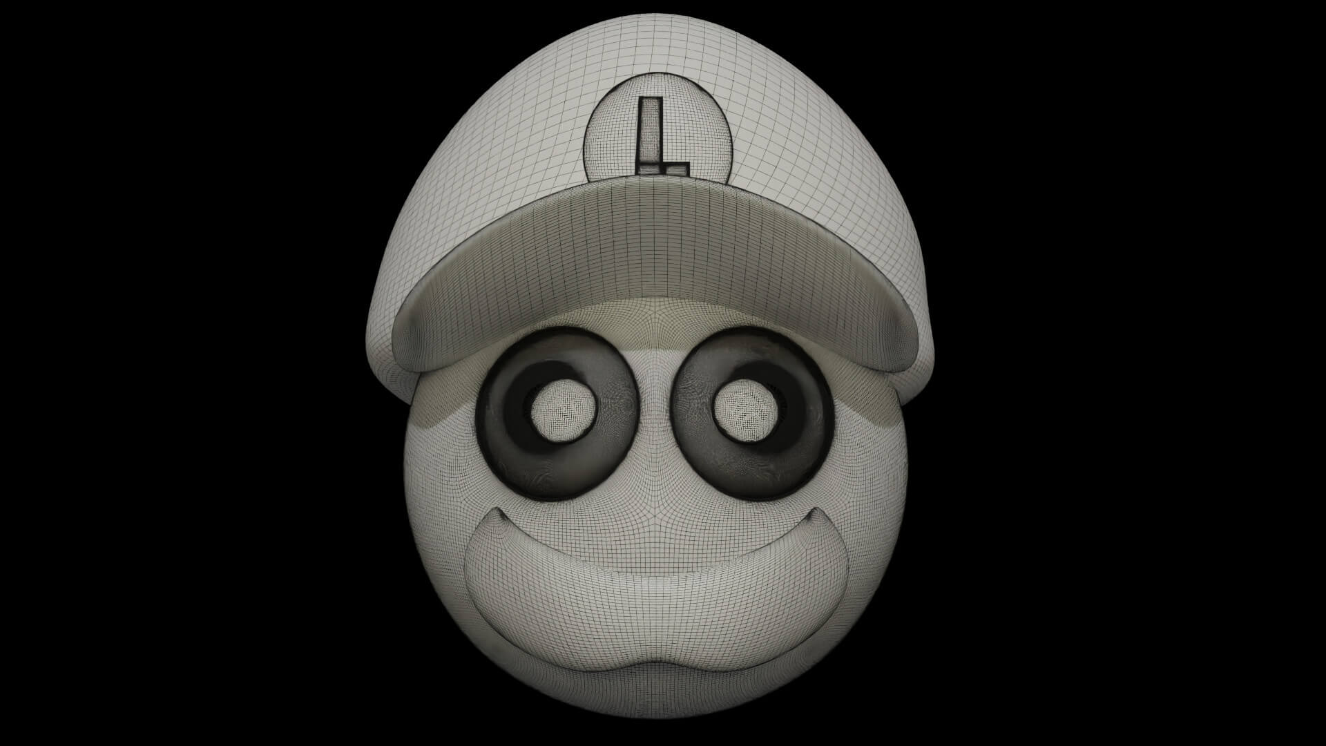 Emoji Luigi From Super Mario - 3D Model by clickdamn