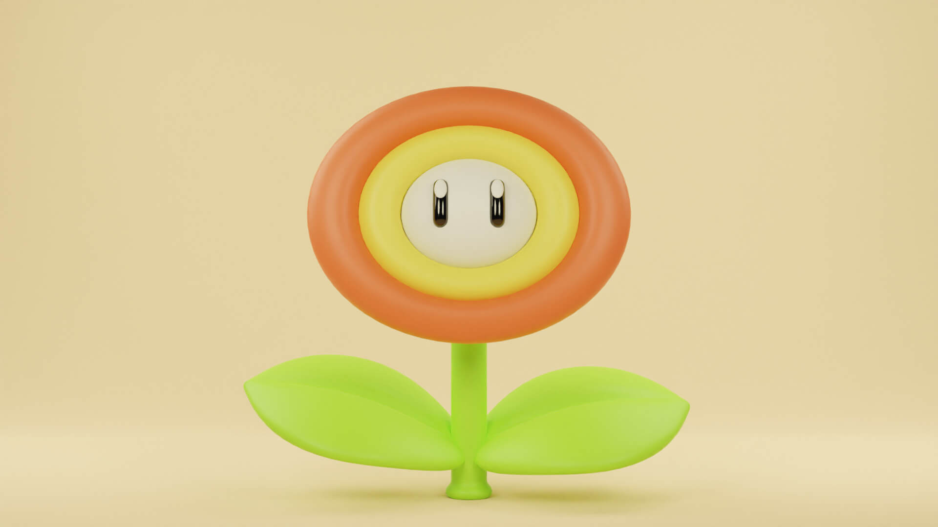 Fire Flower From Mario Games - 3D Model by clickdamn
