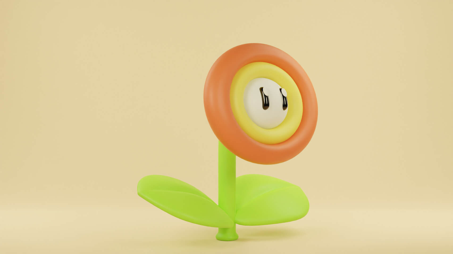 Fire Flower From Mario Games - 3D Model by clickdamn