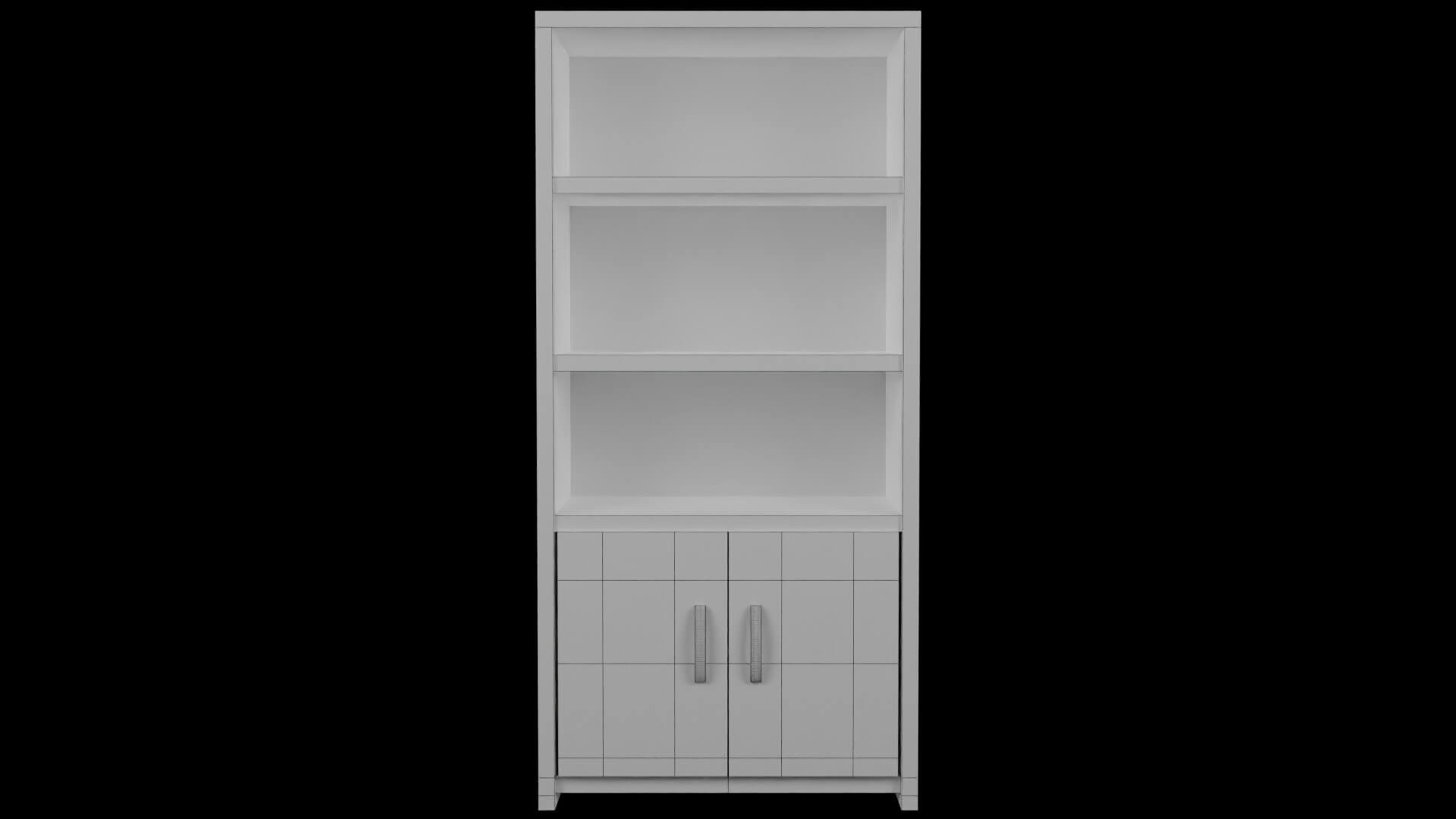 Furniture Bookcase - 3D Model by clickdamn