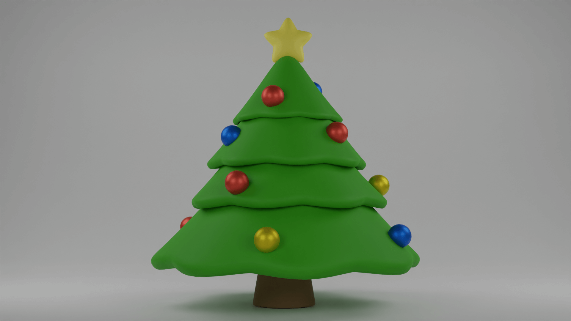 Christmas tree 3D Render, Digital Art by clickdamn