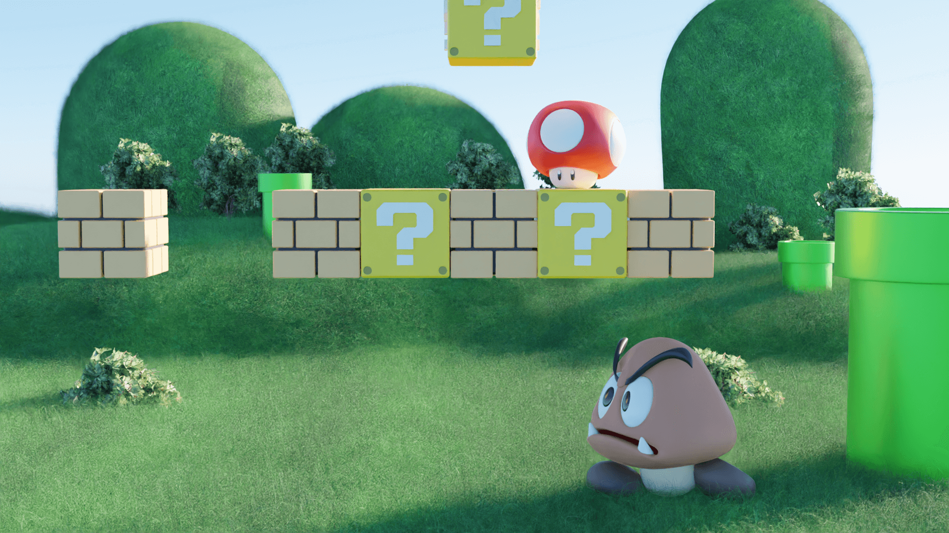 First Level 3D Render, Digital Art by clickdamn