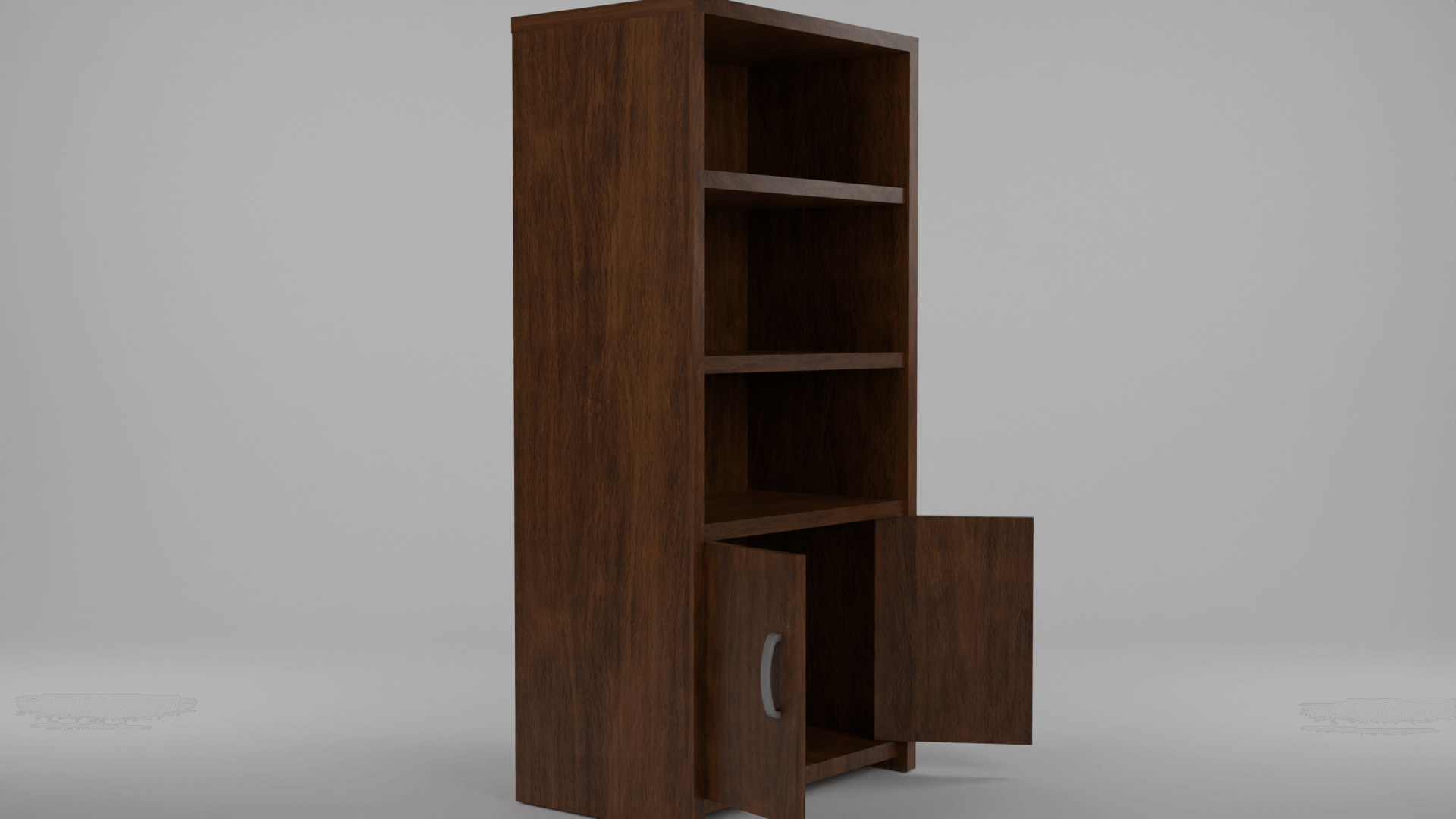 Furniture Bookcase 3D Render, Digital Art by clickdamn