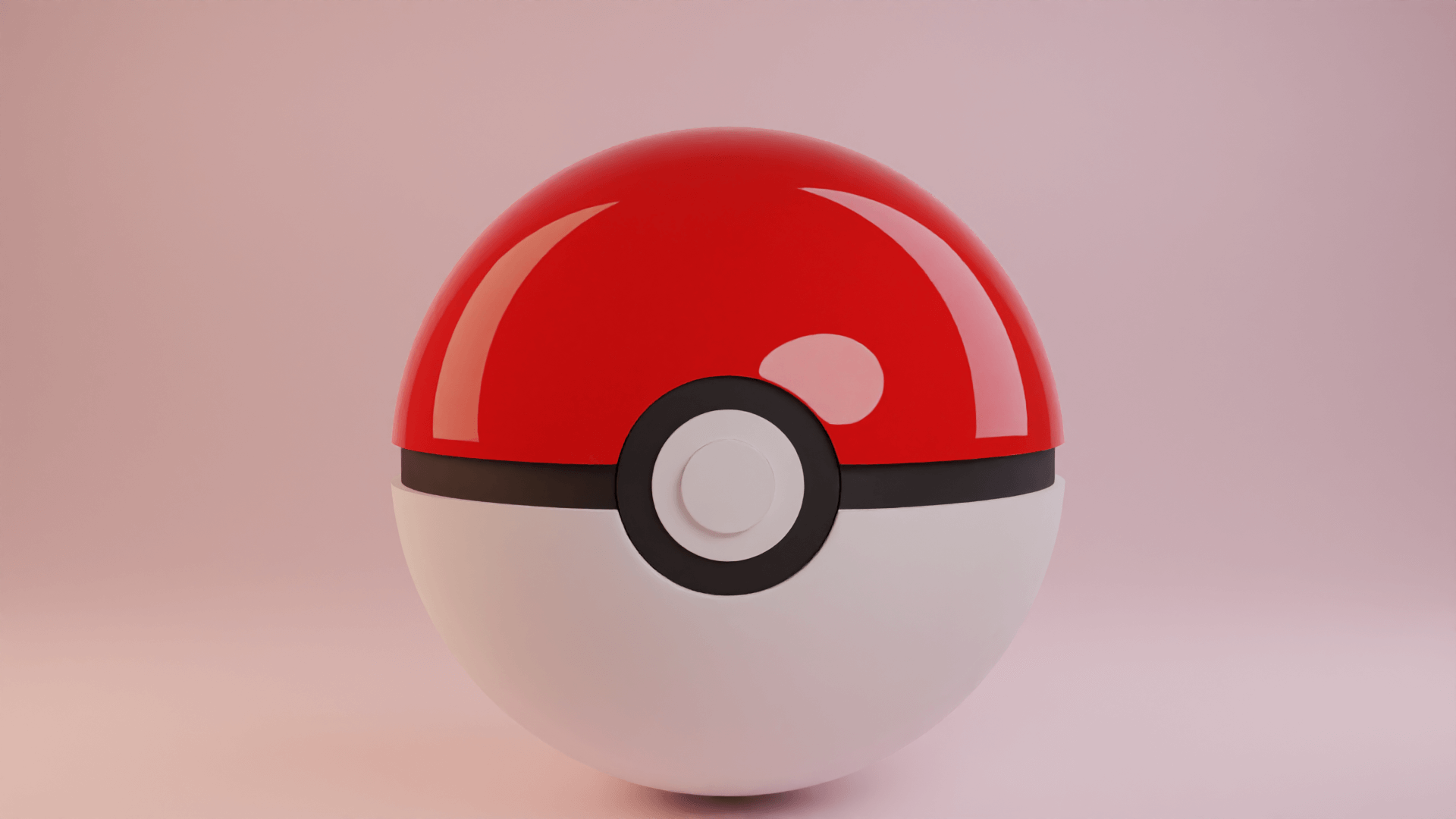 Pokeball 3D Render, Digital Art by clickdamn