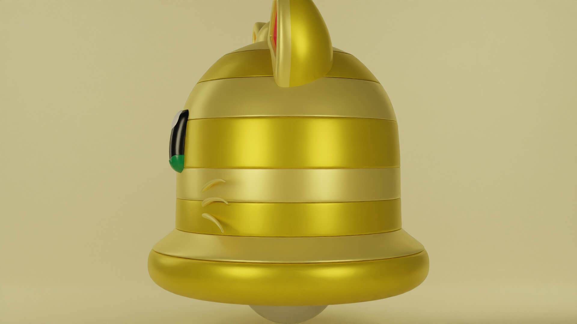 Giga Bell From Mario Games - 3D Model by clickdamn