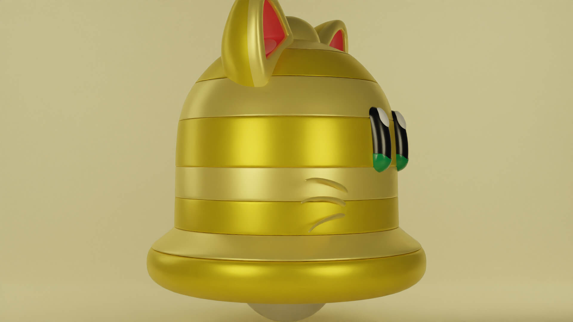 Giga Bell From Mario Games - 3D Model by clickdamn