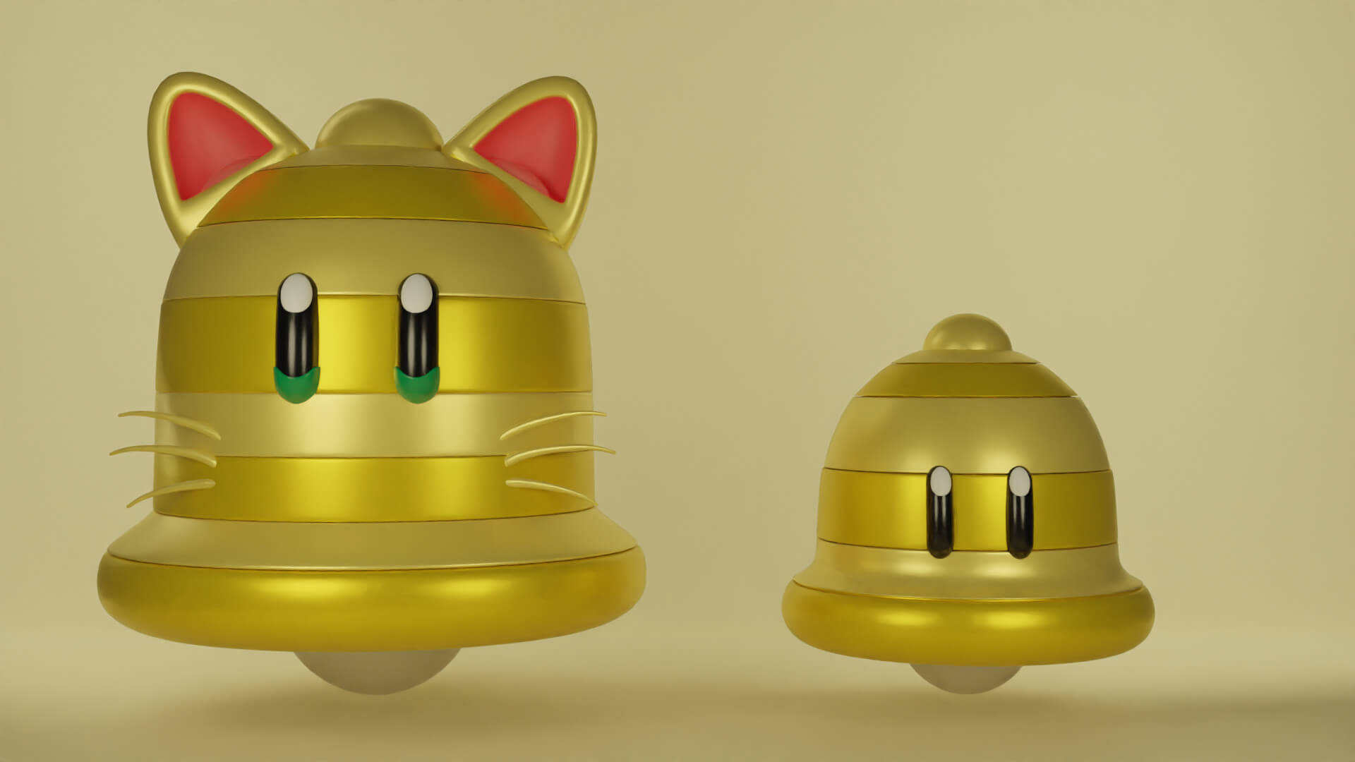 Giga Bell From Mario Games - 3D Model by clickdamn