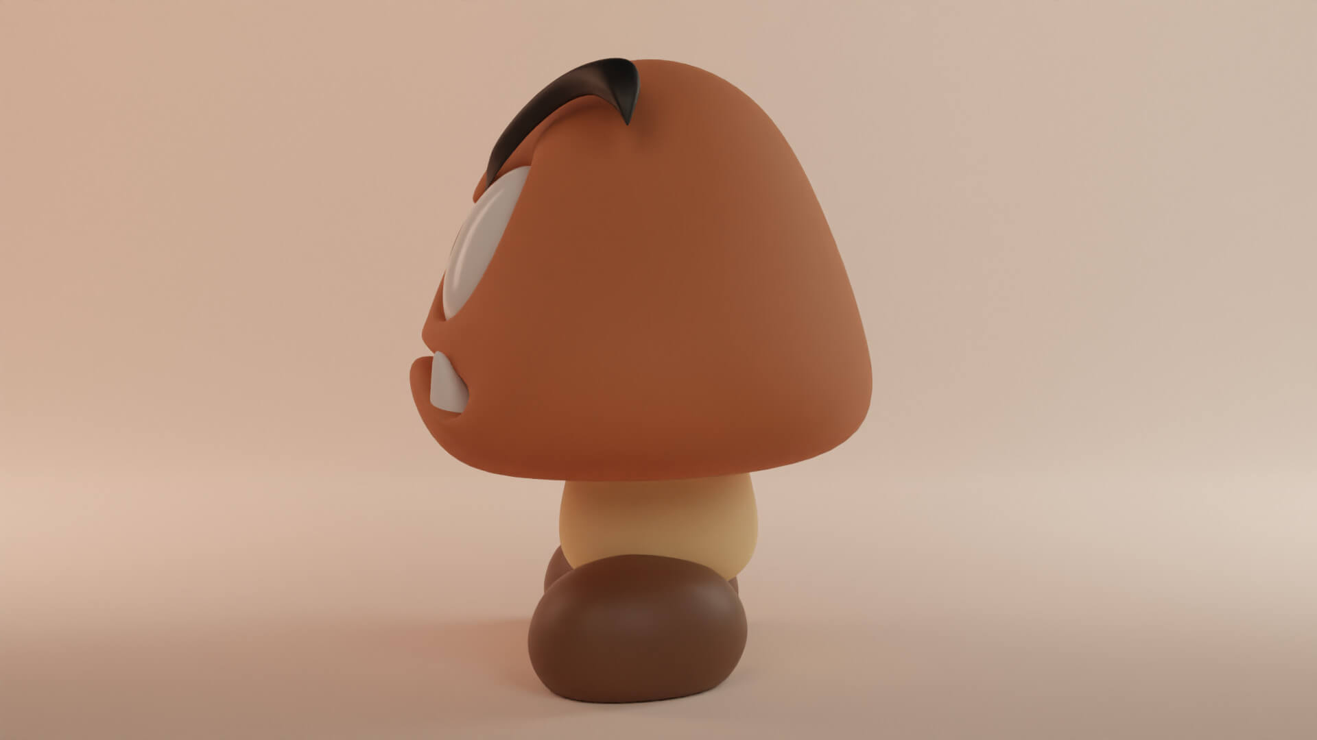 Goomba From Super Mario - 3D Model by clickdamn