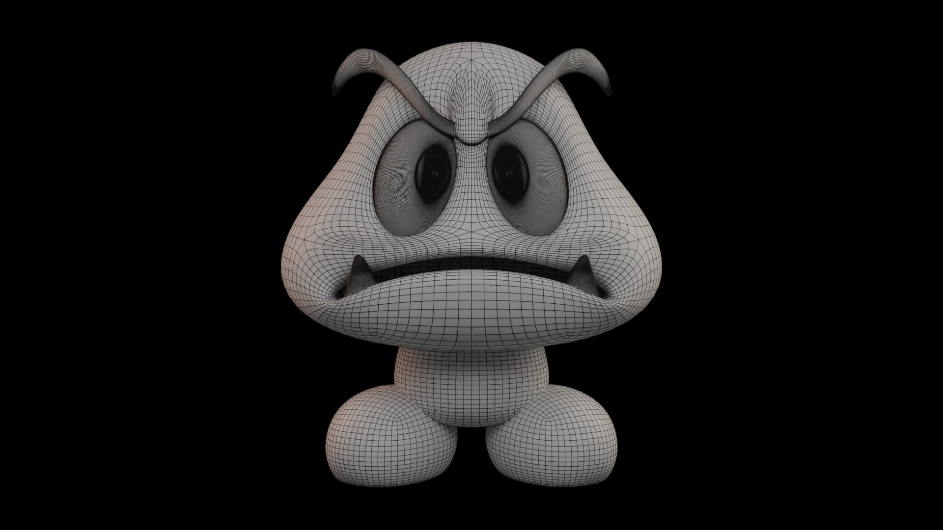 Goomba From Super Mario - 3D Model by clickdamn