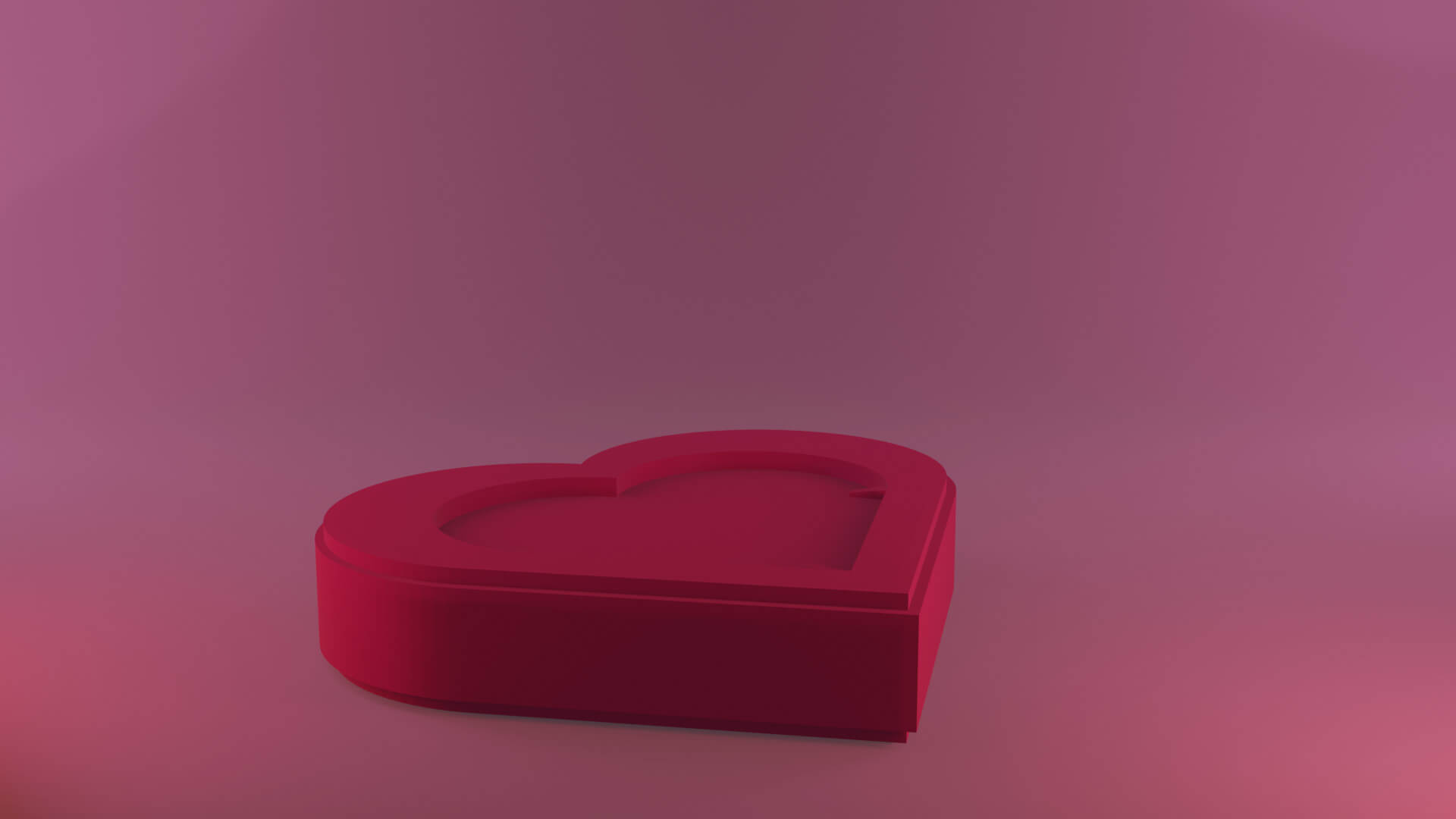 Heart Box (Valentine Gift) - Free 3D Model by clickdamn