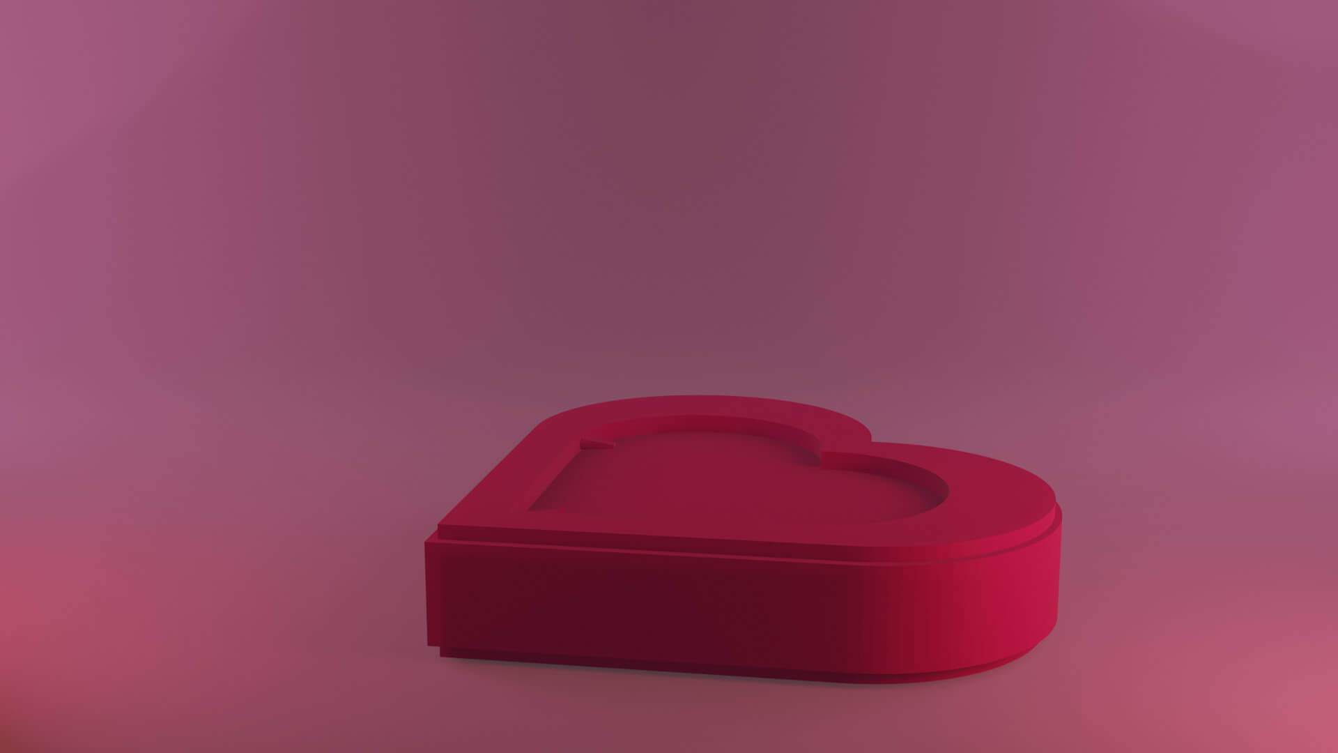 Heart Box (Valentine Gift) - Free 3D Model by clickdamn