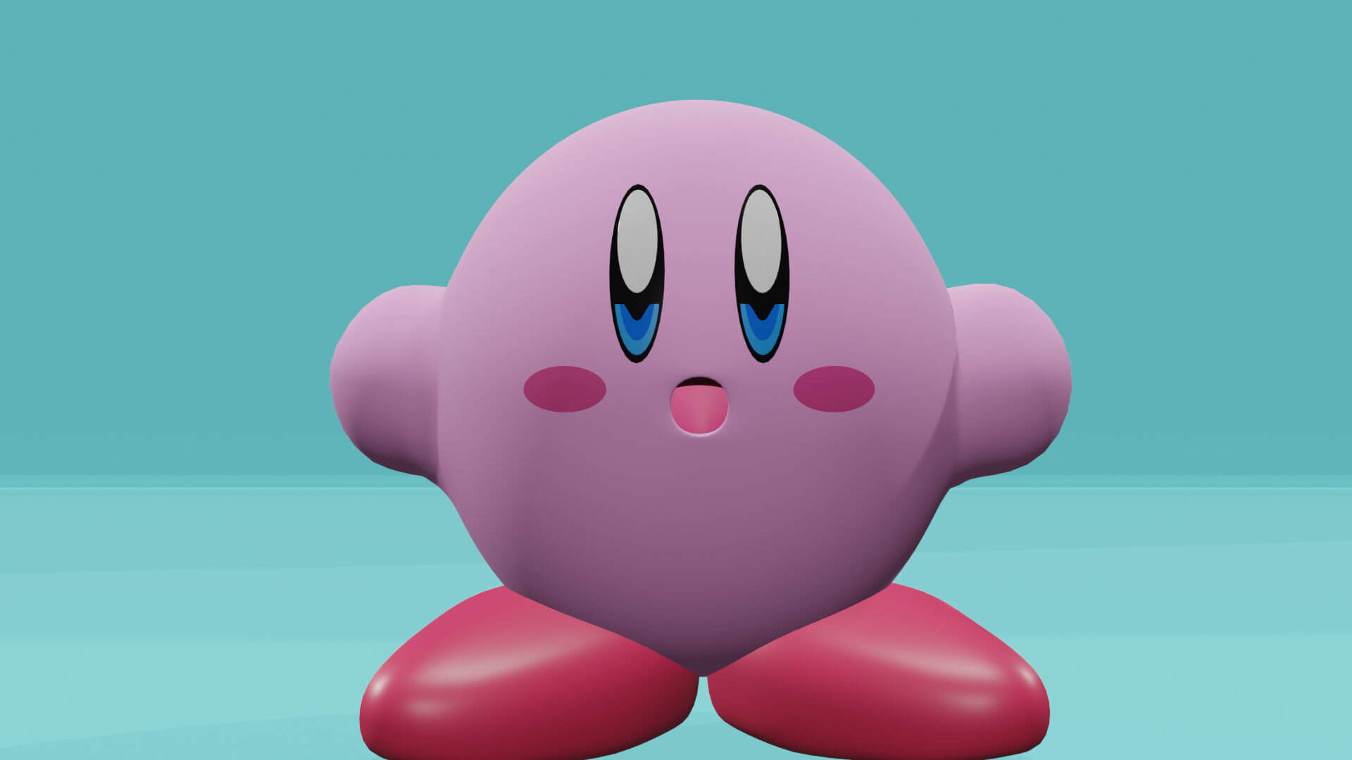 Kirby From Kirby's Games - 3D Model by clickdamn