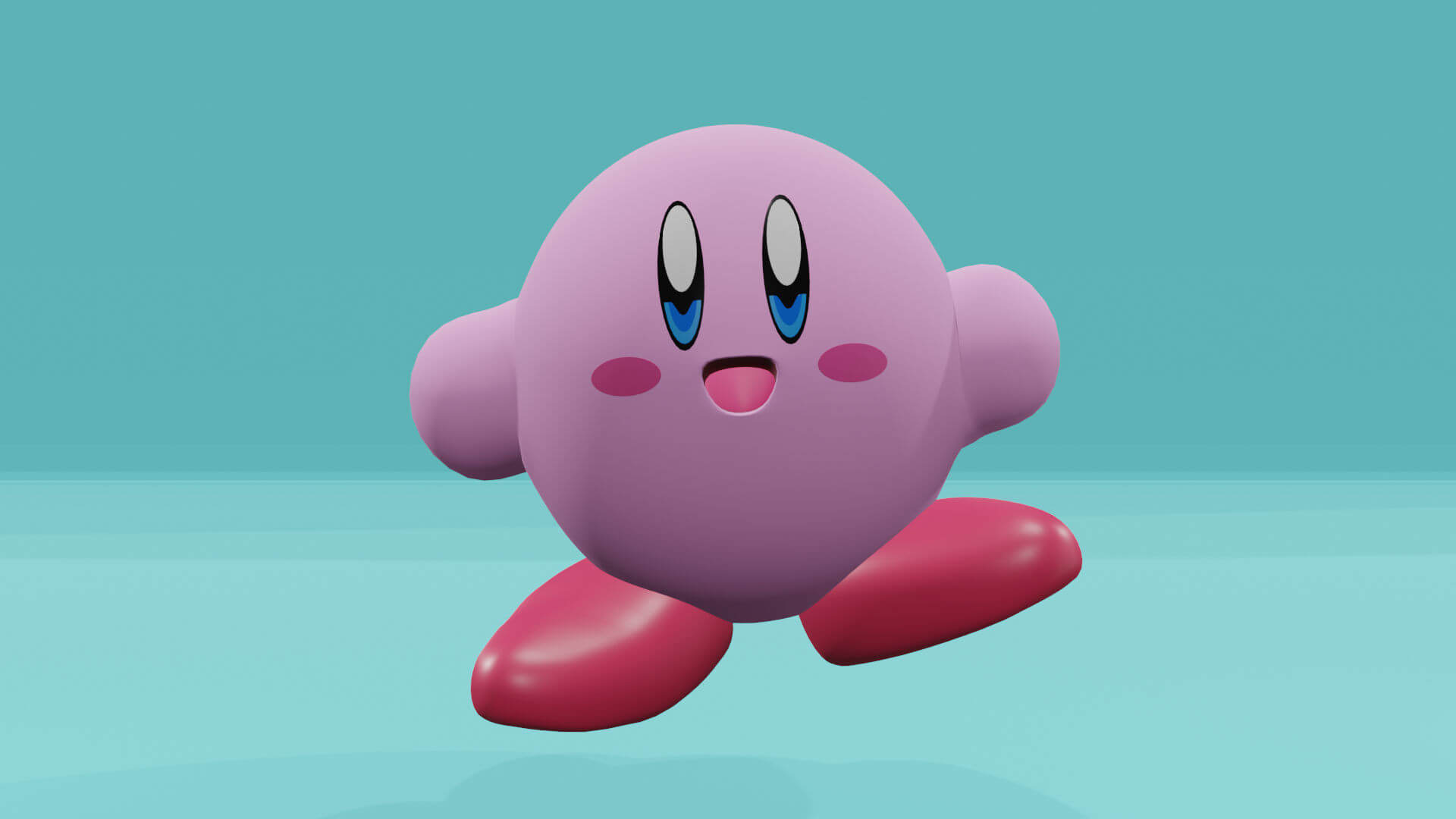 Kirby From Kirby's Games - 3D Model by clickdamn