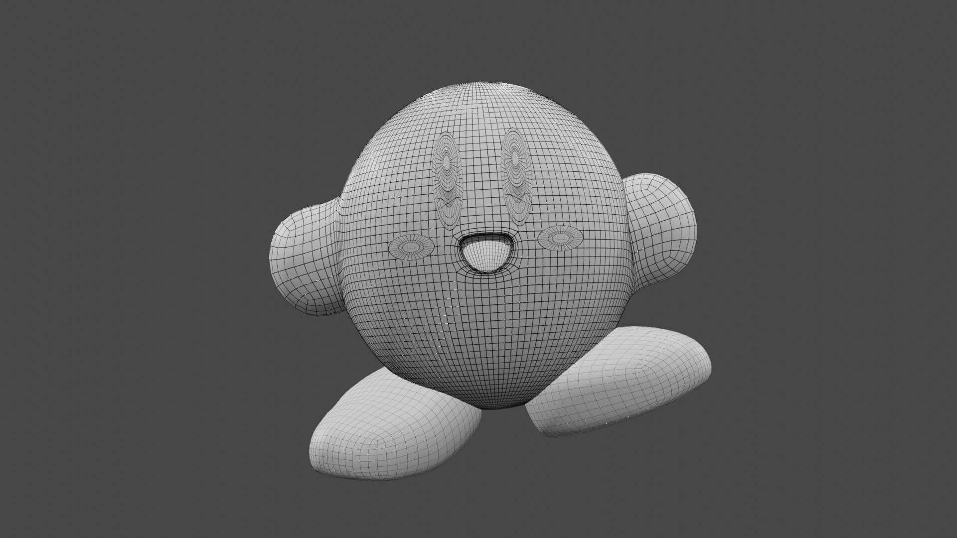 Kirby From Kirby's Games - 3D Model by clickdamn