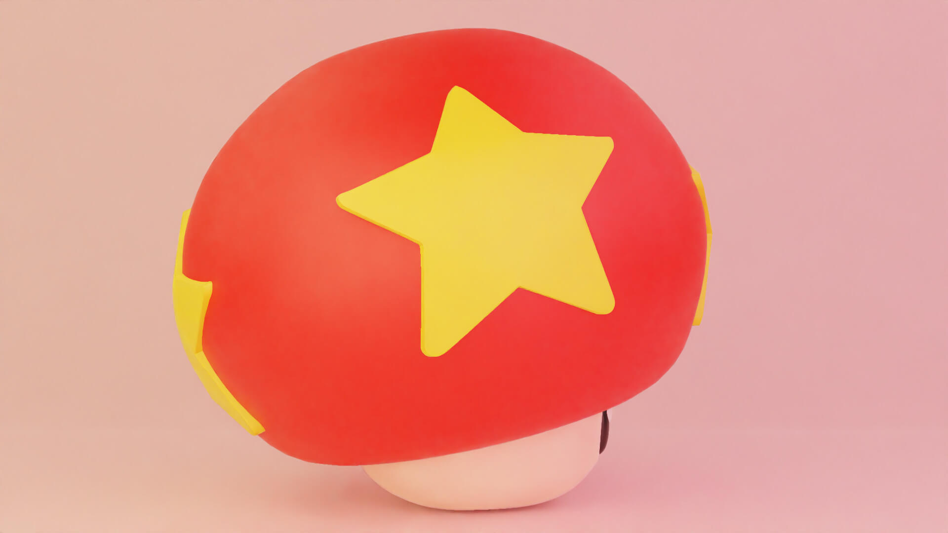 Life Mushroom From Mario's Games - 3D Model by clickdamn