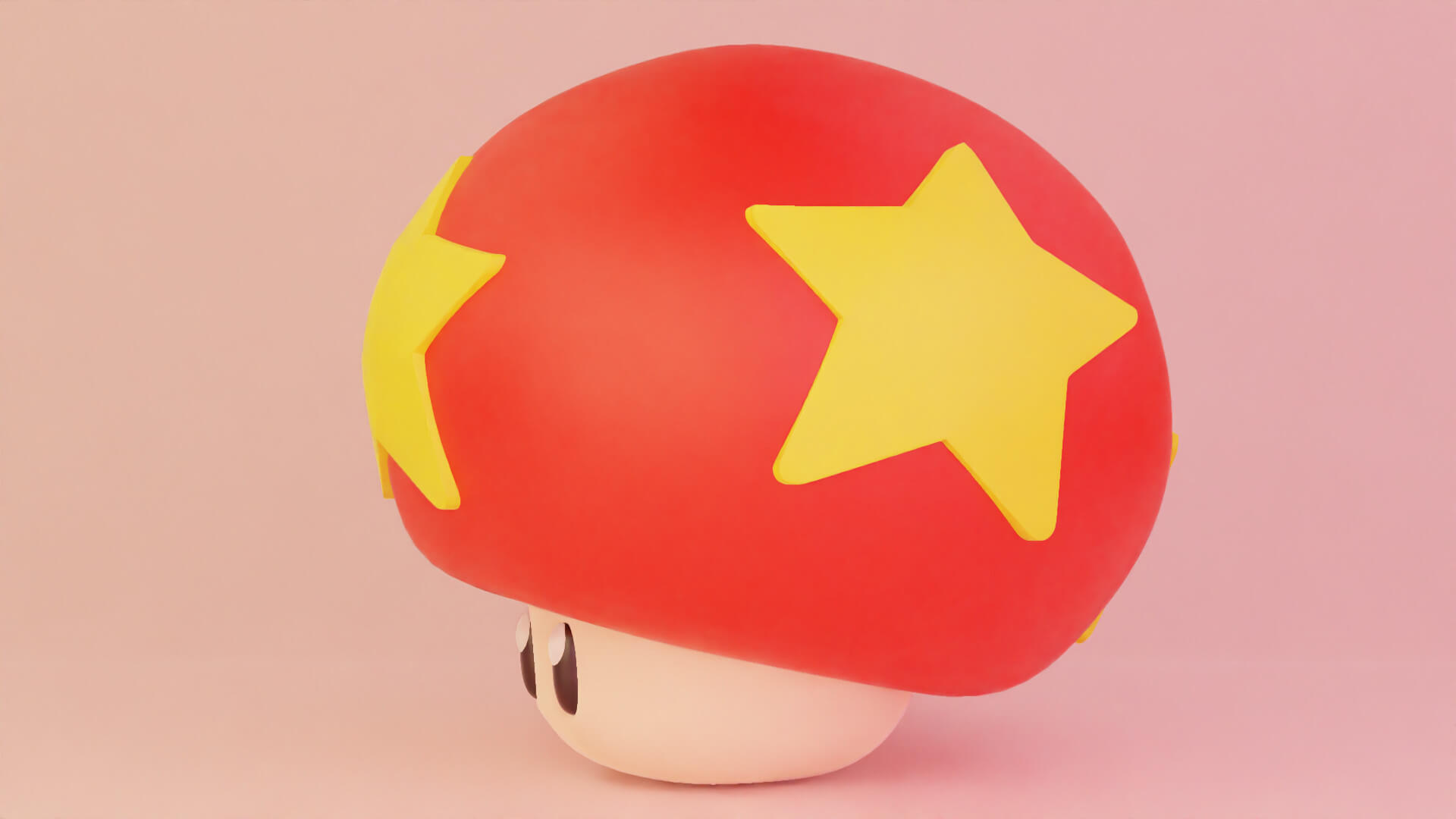 Life Mushroom From Mario's Games - 3D Model by clickdamn