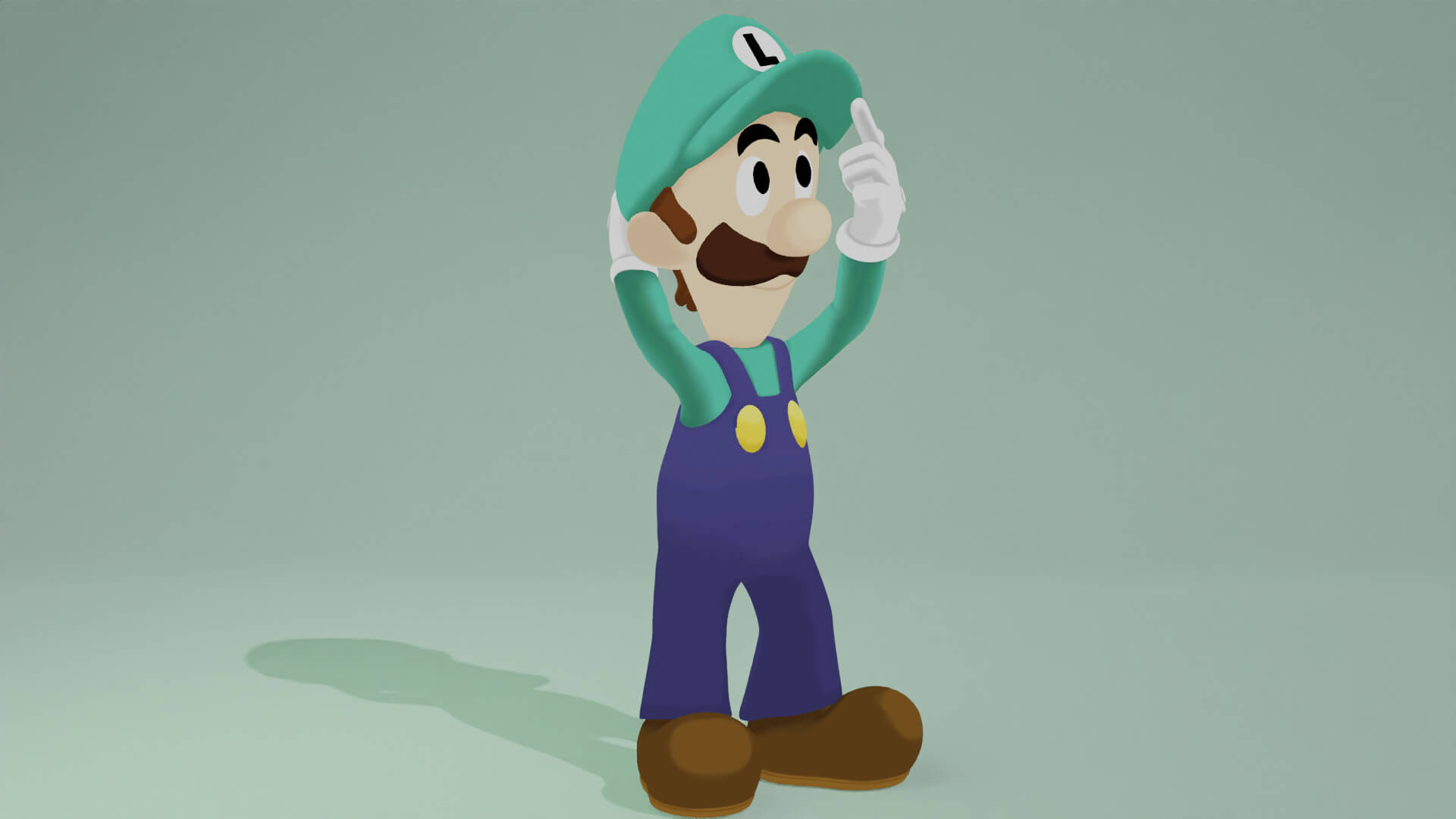 Luigi From The Mario and Luigi Games - 3D Model by clickdamn