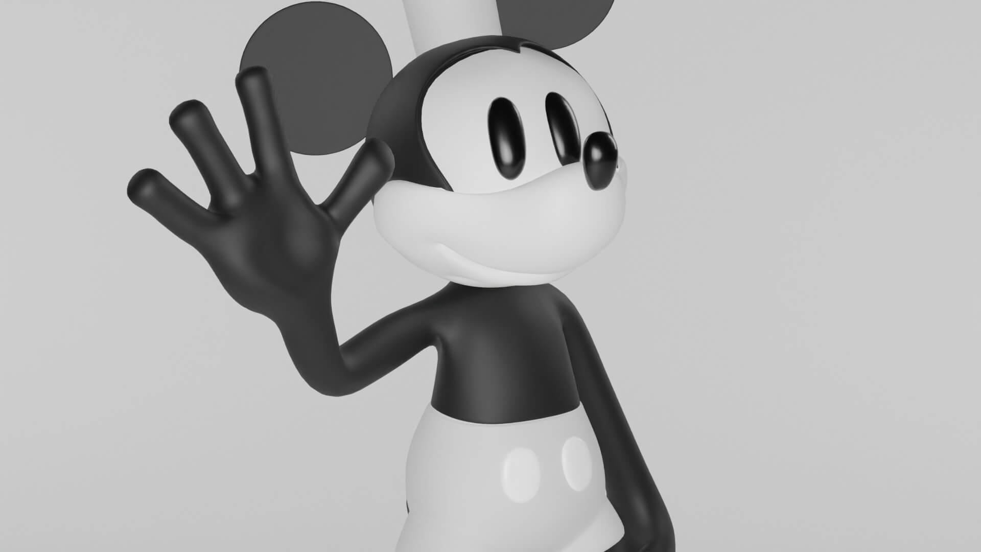 Mickey Mouse - 3D Model by clickdamn