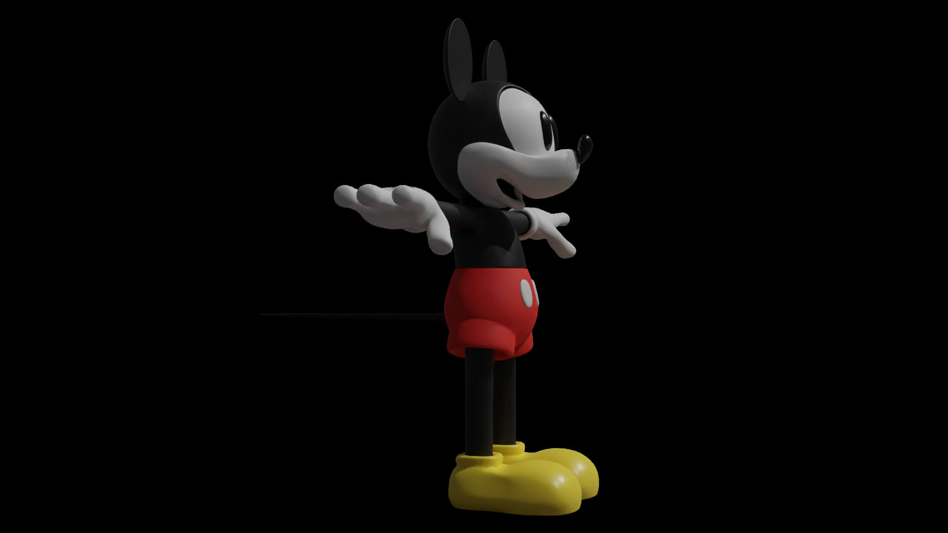 Mickey Mouse - 3D Model by clickdamn
