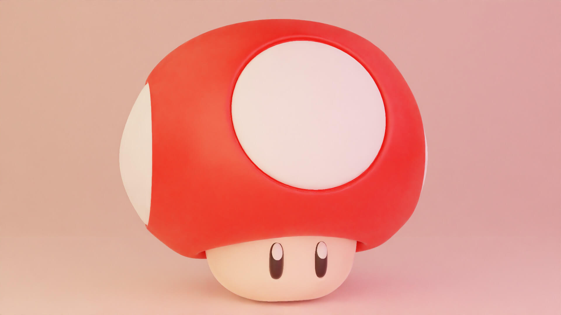 Mushroom From Marios Game 3d Model By Clickdamn