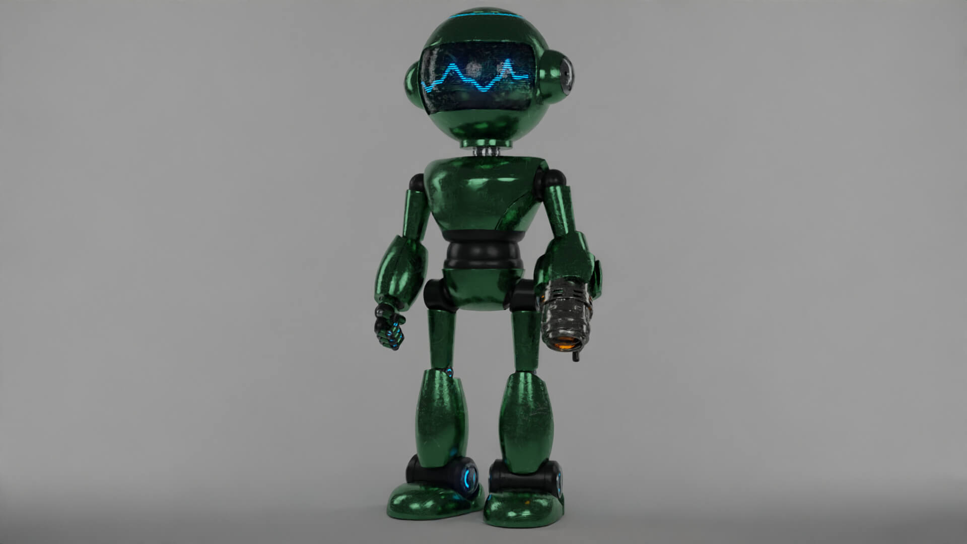 New Modern Robot V2 - 3D Model by clickdamn