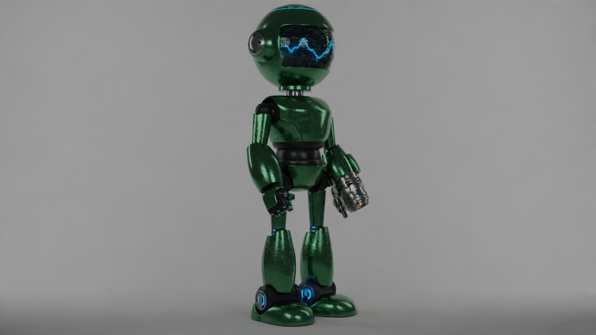 New Modern Robot V2 - 3D Model by clickdamn