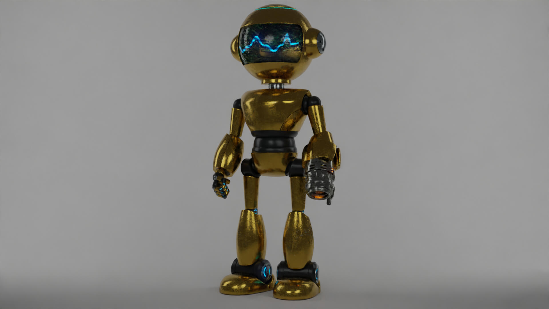 New Modern Robot V3 - 3D Model by clickdamn