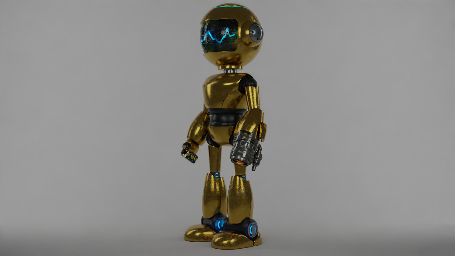 New Modern Robot V3 - 3D Model by clickdamn