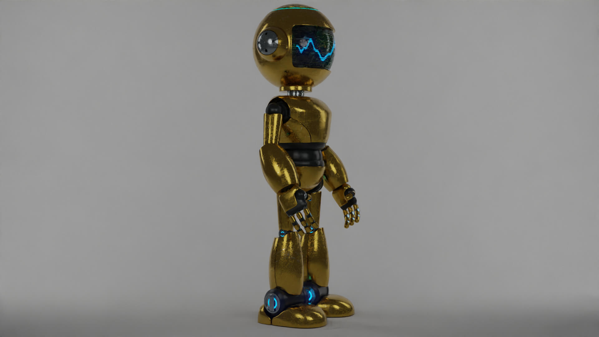 New Modern Robot V3 - 3D Model by clickdamn