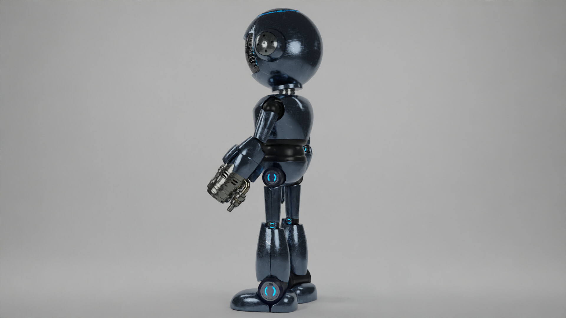 New Modern Robot - 3D Model by clickdamn