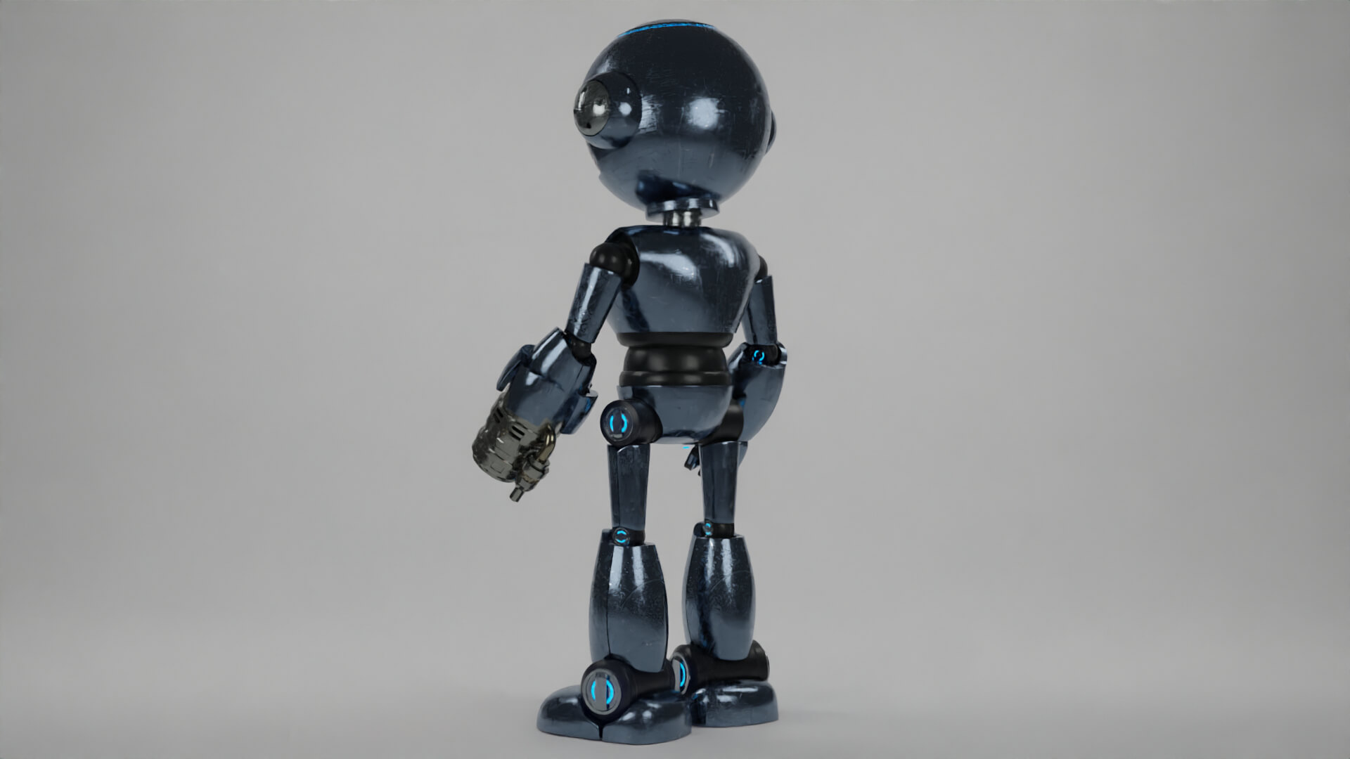 New Modern Robot - 3D Model by clickdamn