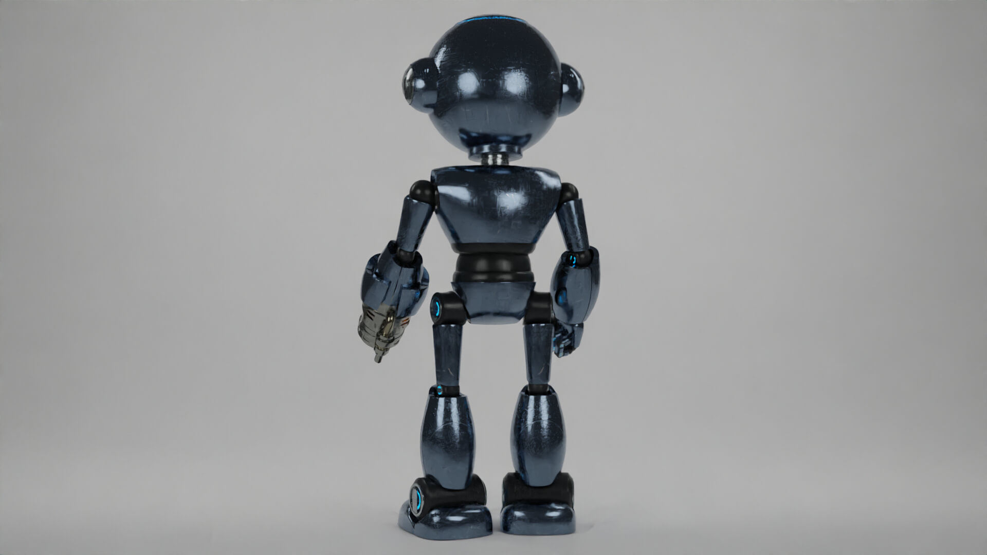 New Modern Robot - 3D Model by clickdamn