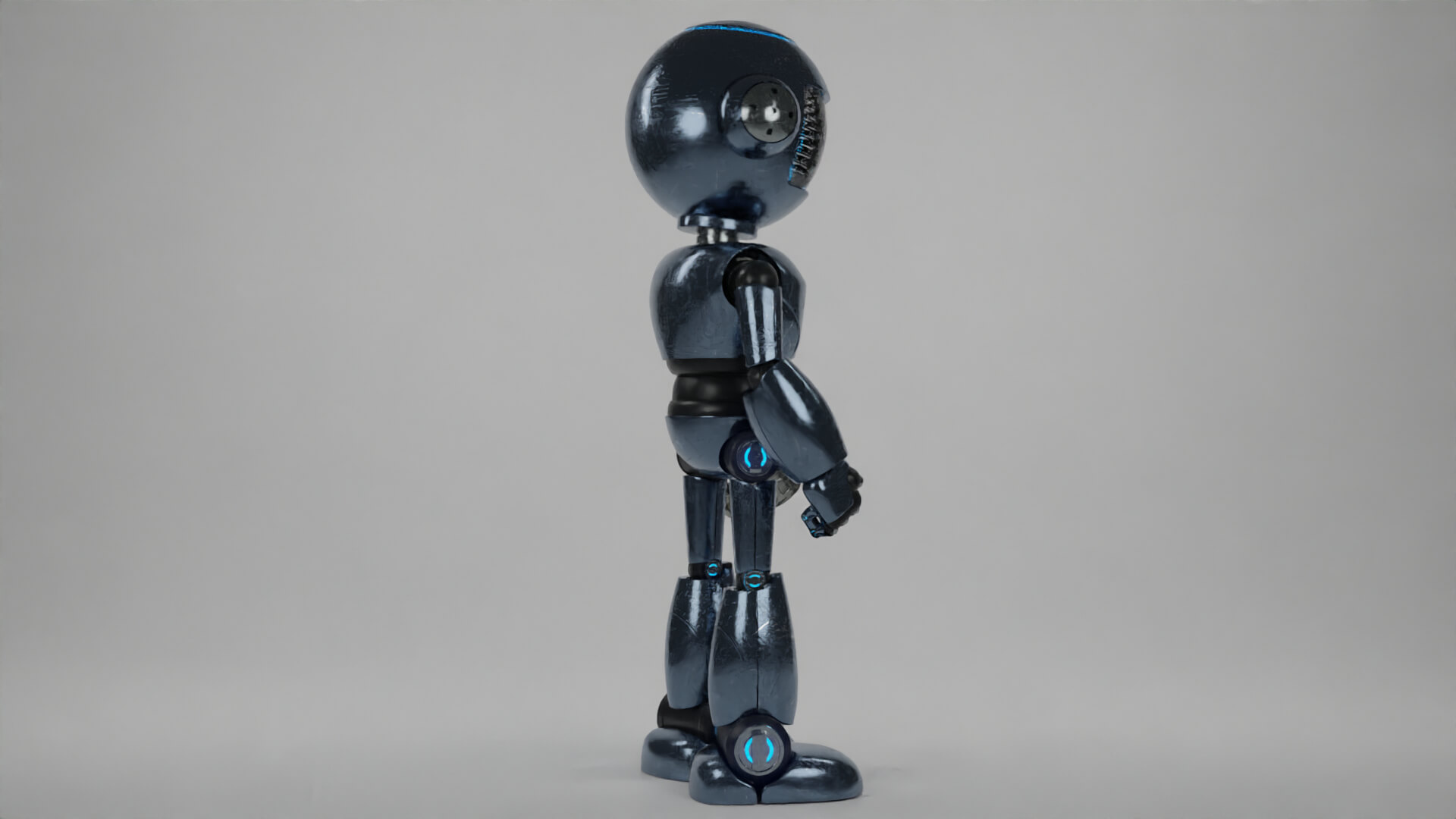 New Modern Robot - 3D Model by clickdamn