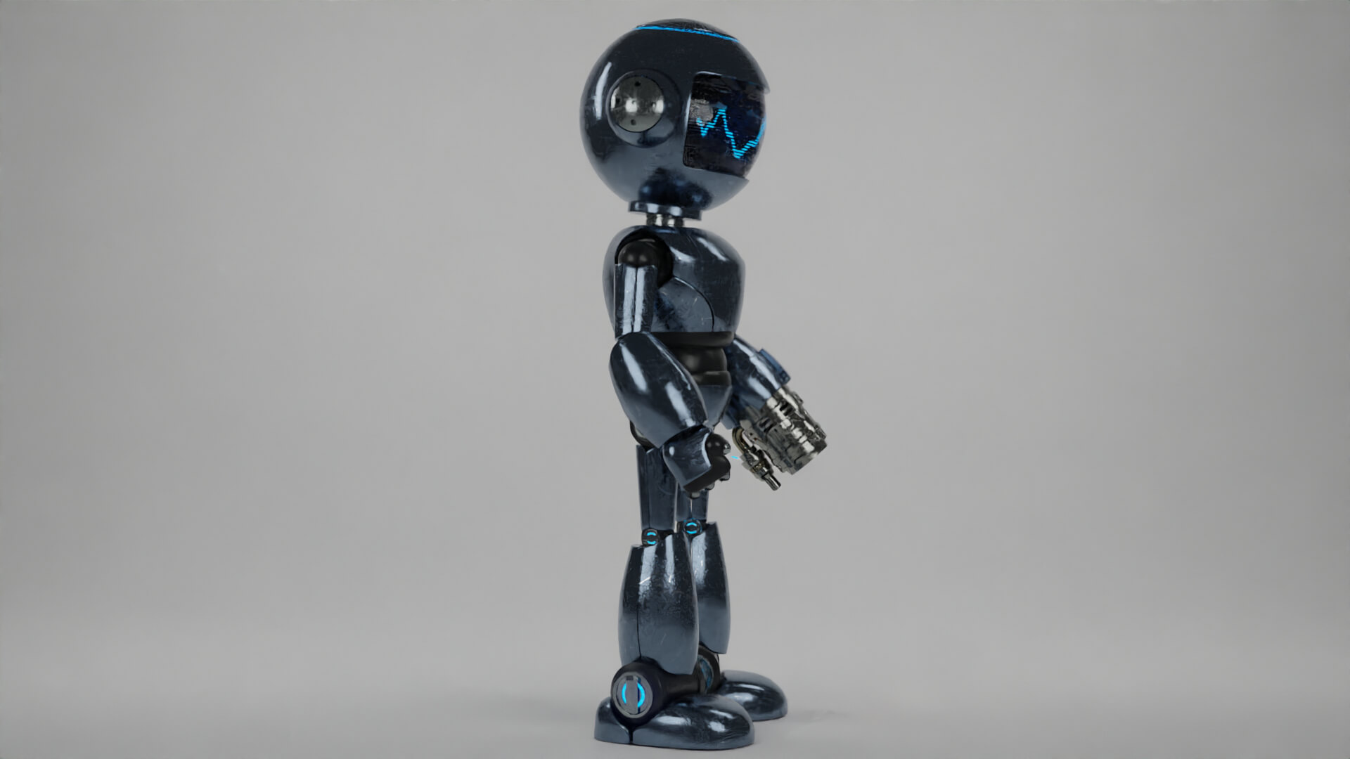 New Modern Robot - 3D Model by clickdamn